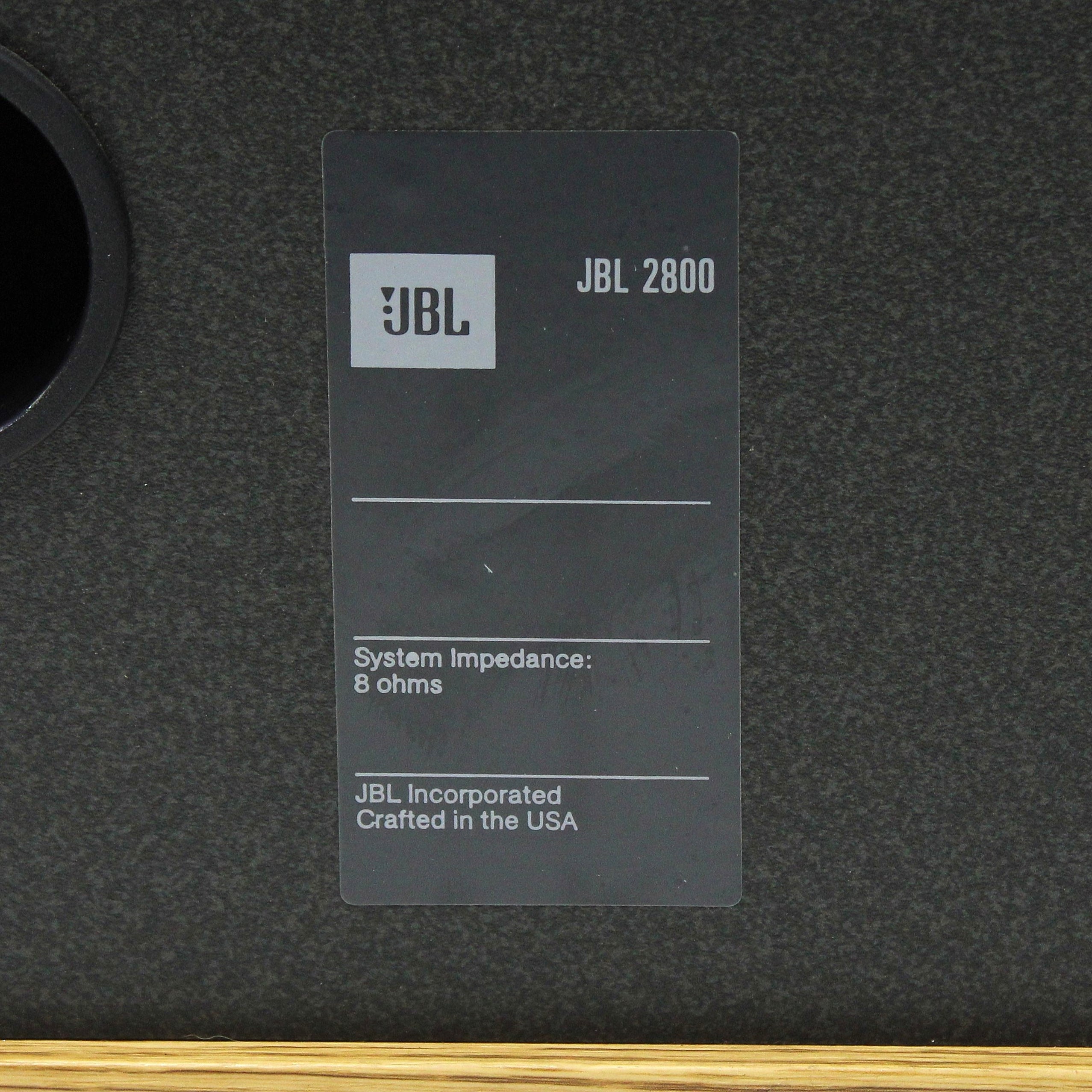 JBL 2800 2-Way Stereo Speaker Pair — SpenCertified