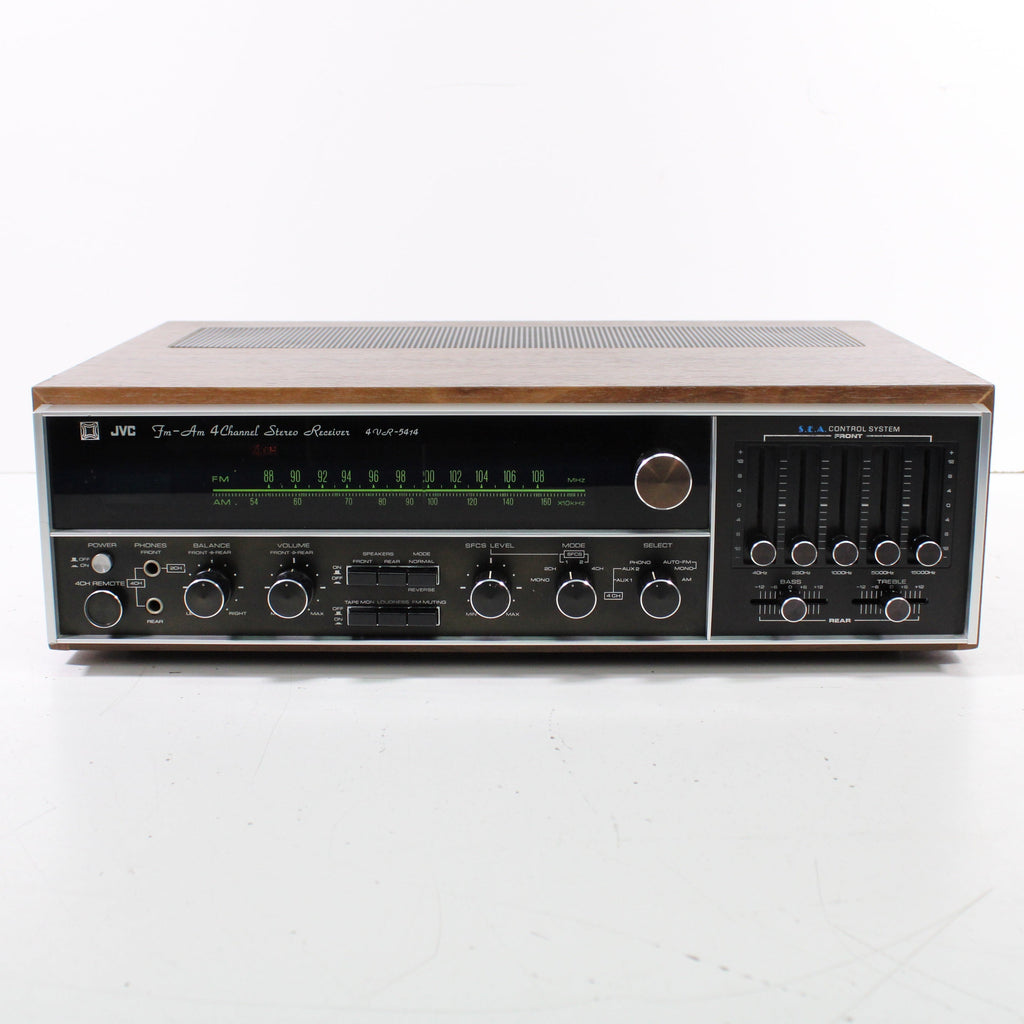 JVC 4VR-5414 Vintage FM AM 4-Channel Stereo Receiver with S.E.A. Contr