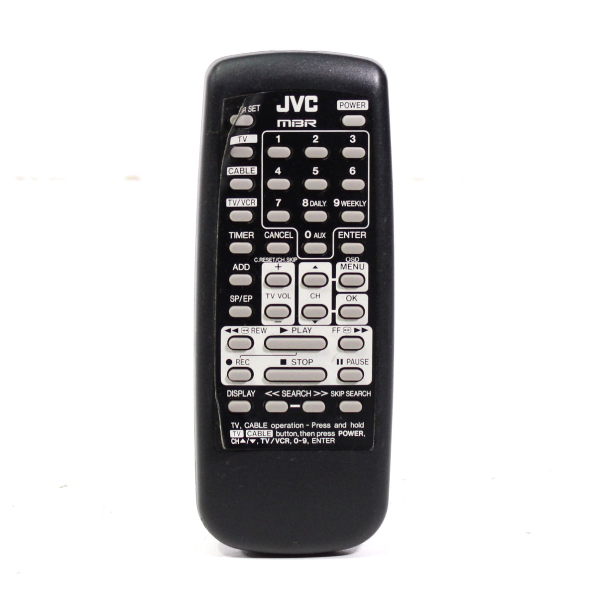 JVC 731M Remote Control for VHS Player — SpenCertified