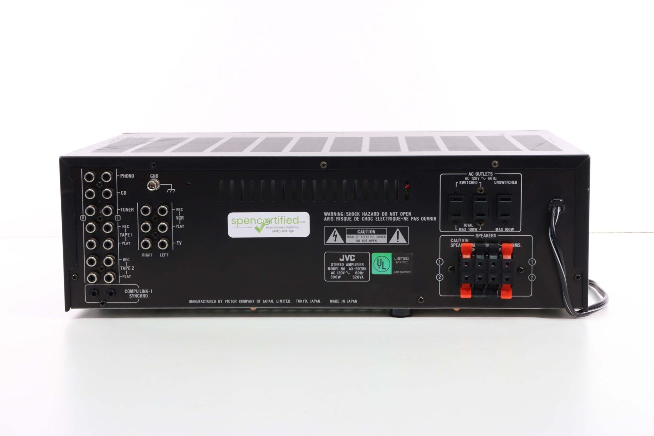 JVC AX-R97 Stereo Integrated Amplifier — SpenCertified