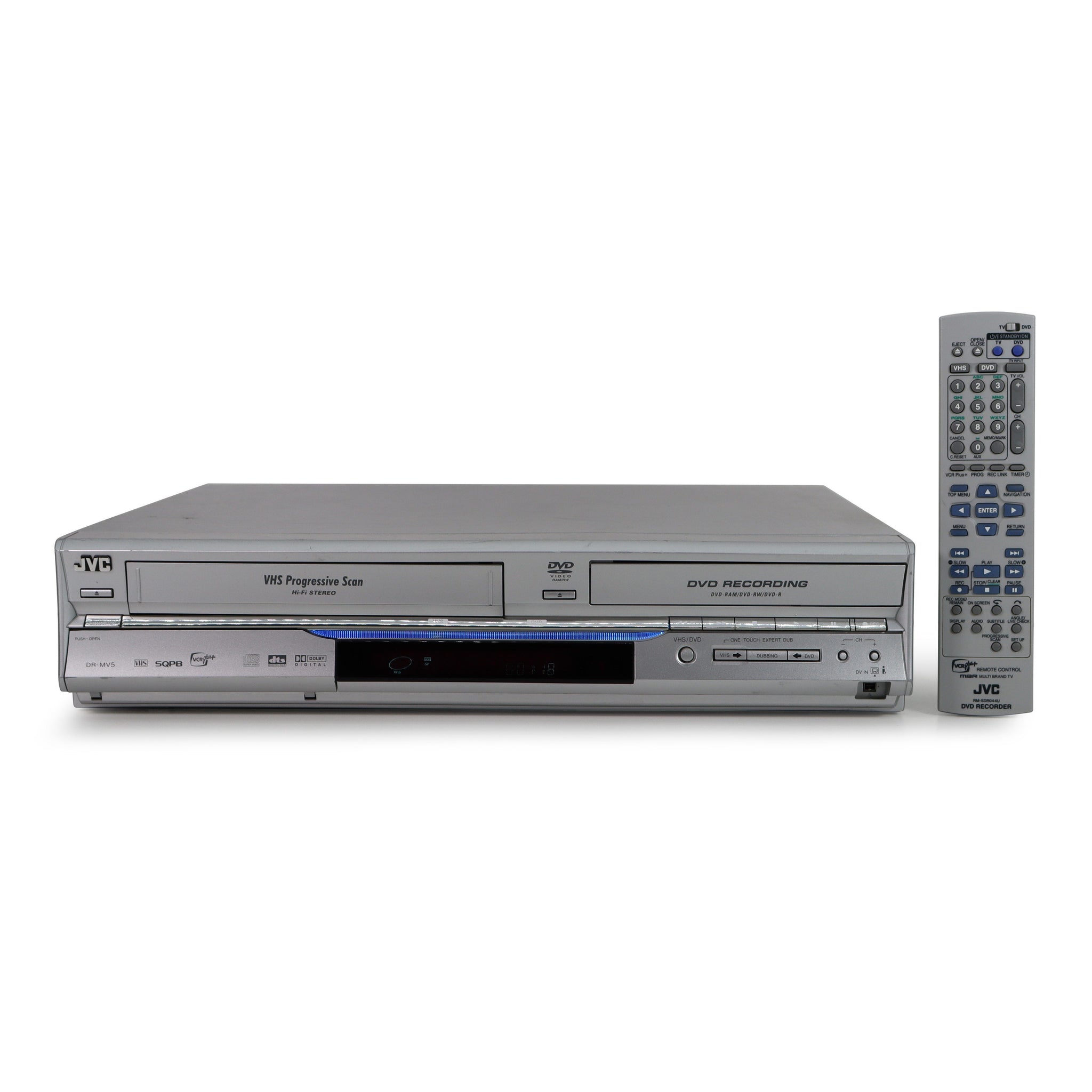 JVC DR-MV5SU VCR DVD Recorder Player w/ 2-Way-Dubbing VHS to DVD, DVD ...
