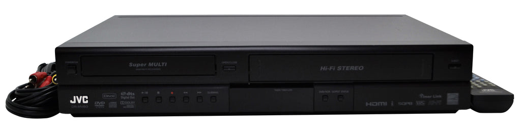 JVC DR-MV80B VHS to DVD Combo Recorder 2 Way Dubbing with 1080p Up-Con