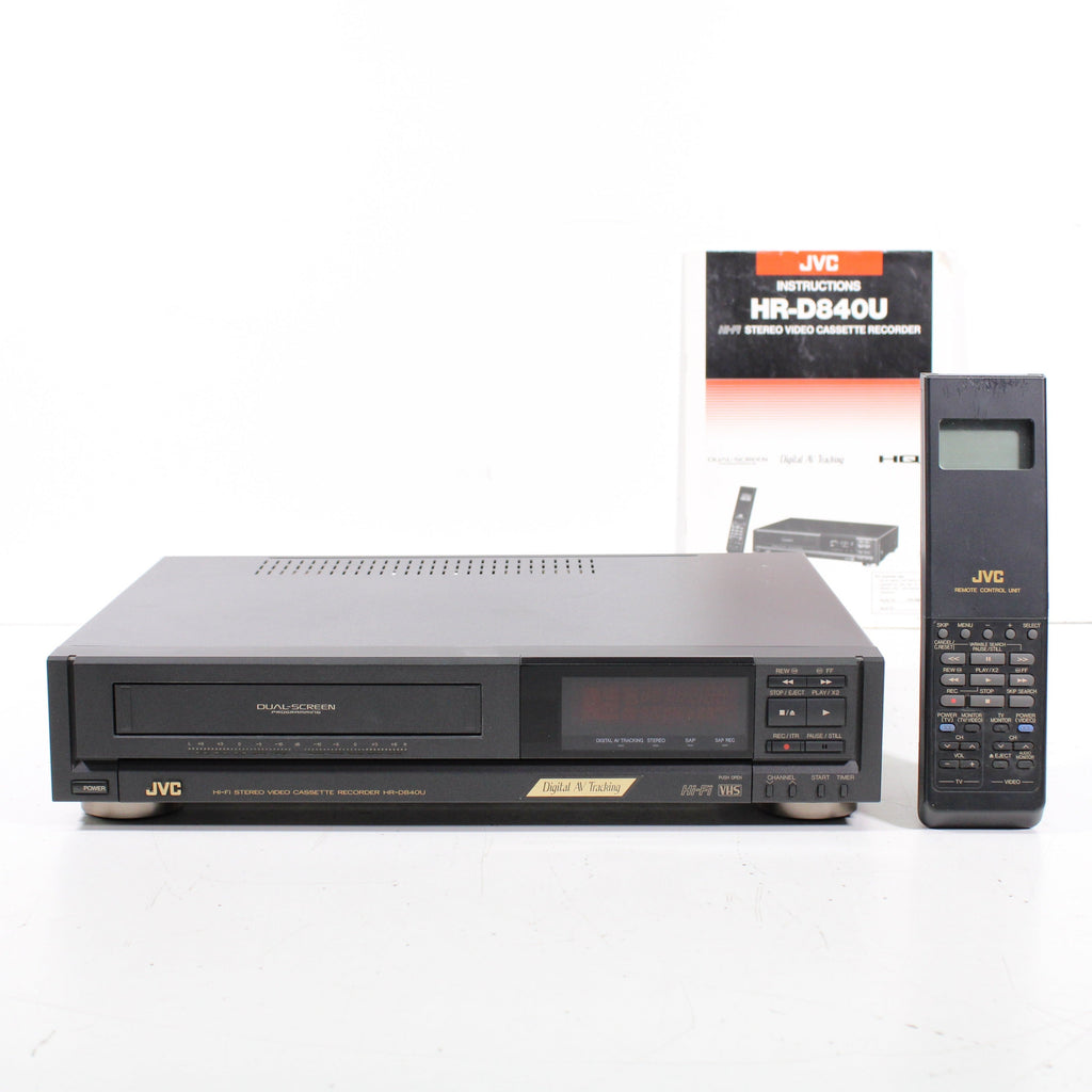 JVC HR-D840U Hi-Fi Stereo VCR Video Cassette Recorder with Original Bo