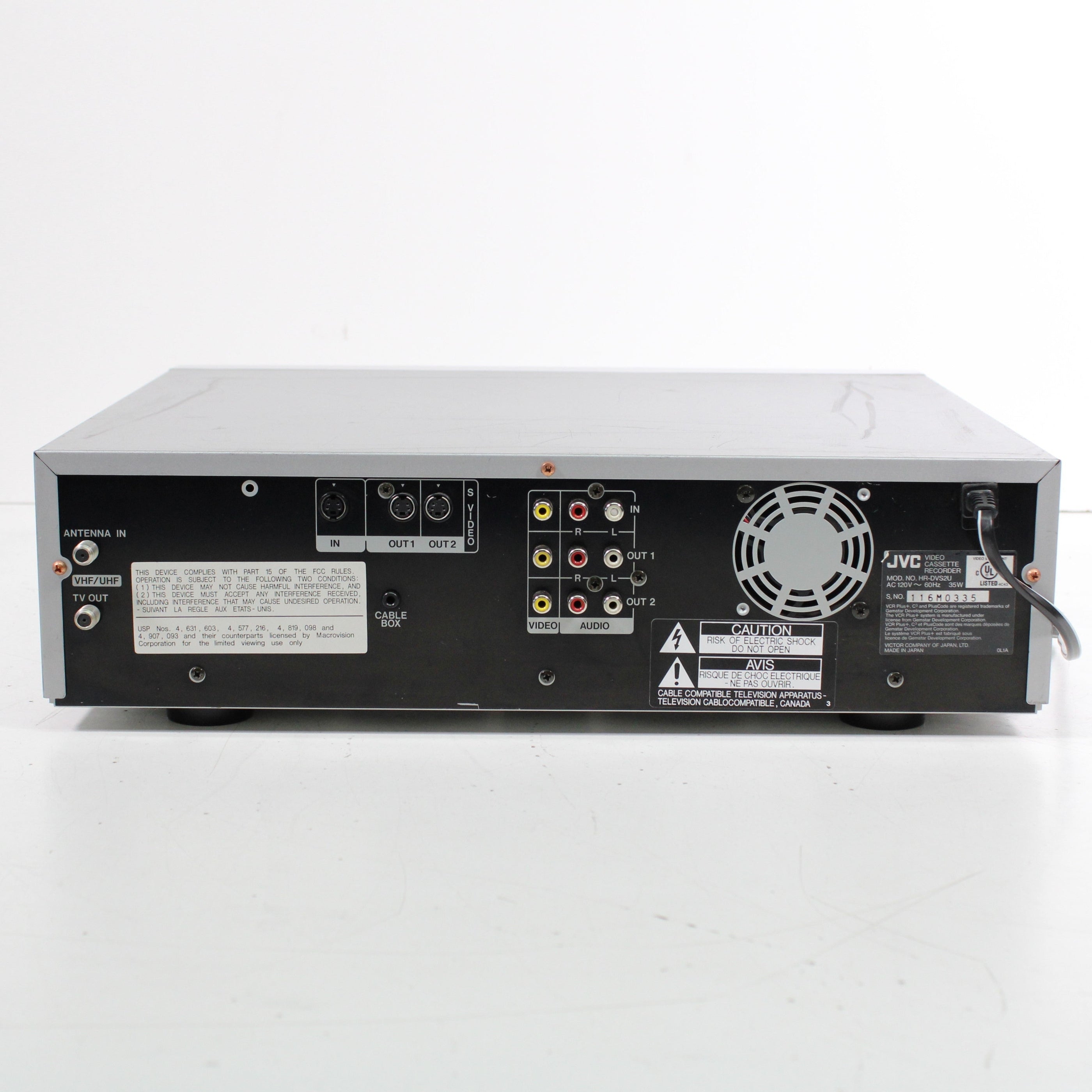 JVC HR-DVS2U Combination Mini DV Super VHS Hi-Fi VCR — SpenCertified