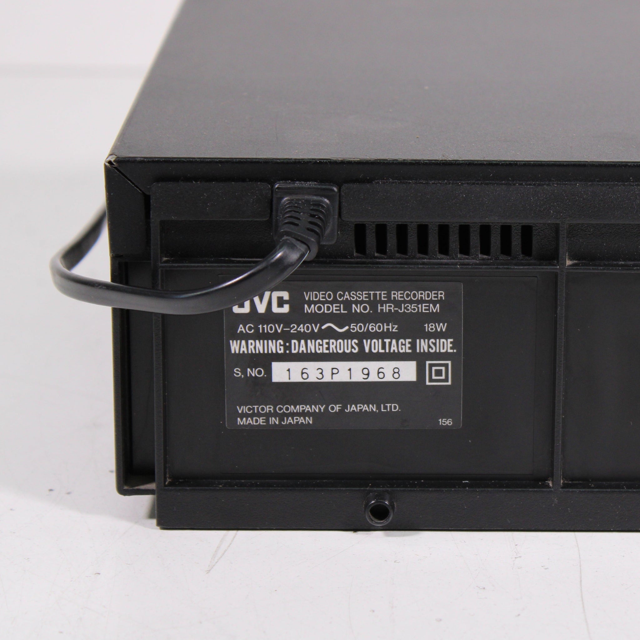 JVC HR-J351EM Multi-System VCR Video Cassette Recorder with NTSC Playb