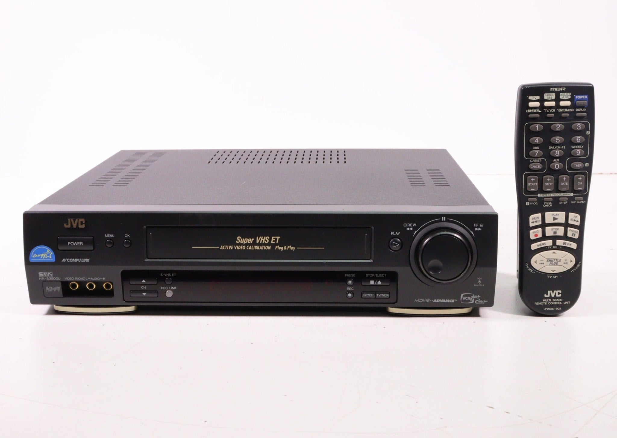 JVC HR-S3500U SVHS Super VHS ET VCR Player Recorder — SpenCertified