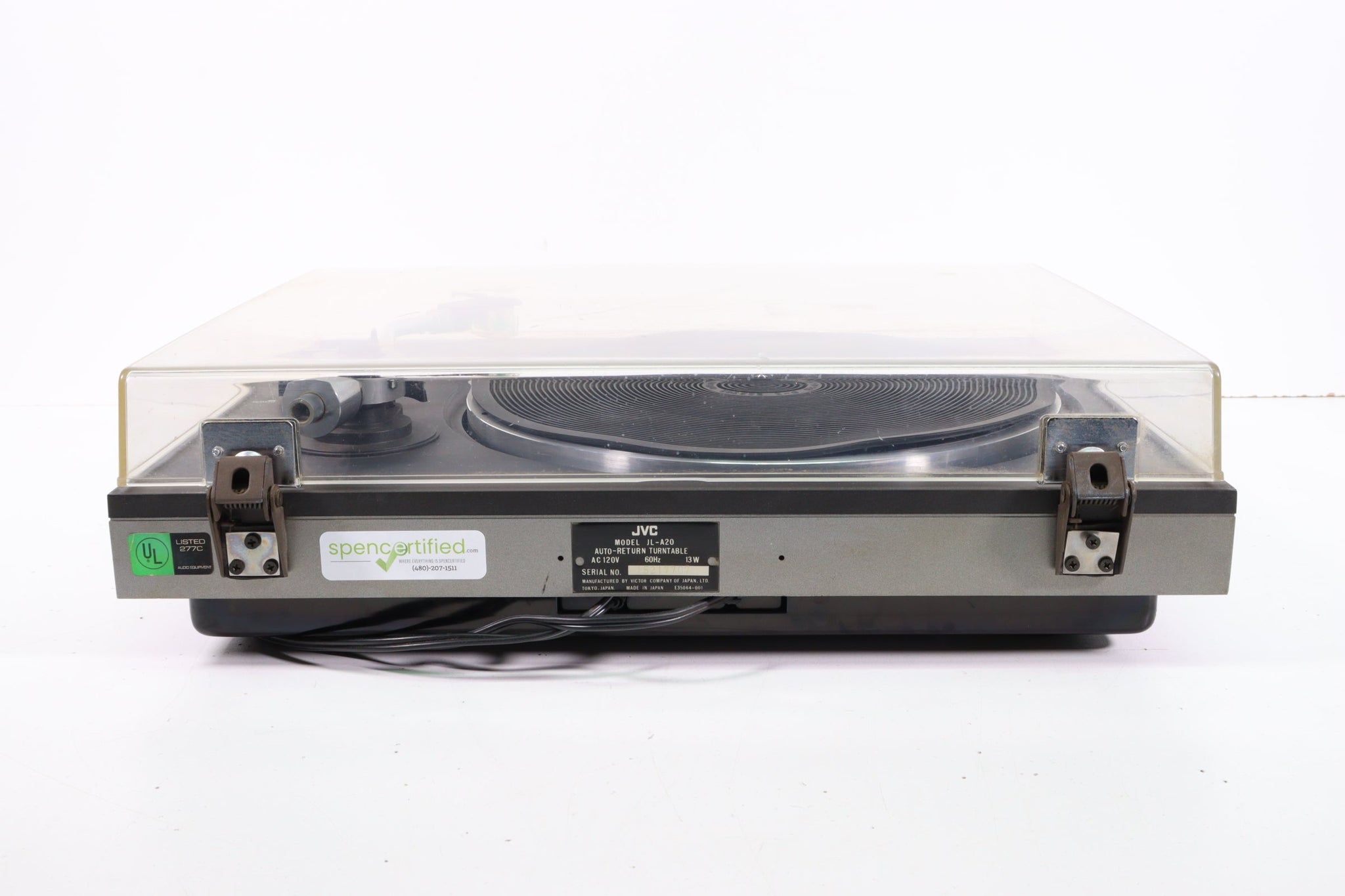 JVC JL-A20 Auto-Return Turntable Silver