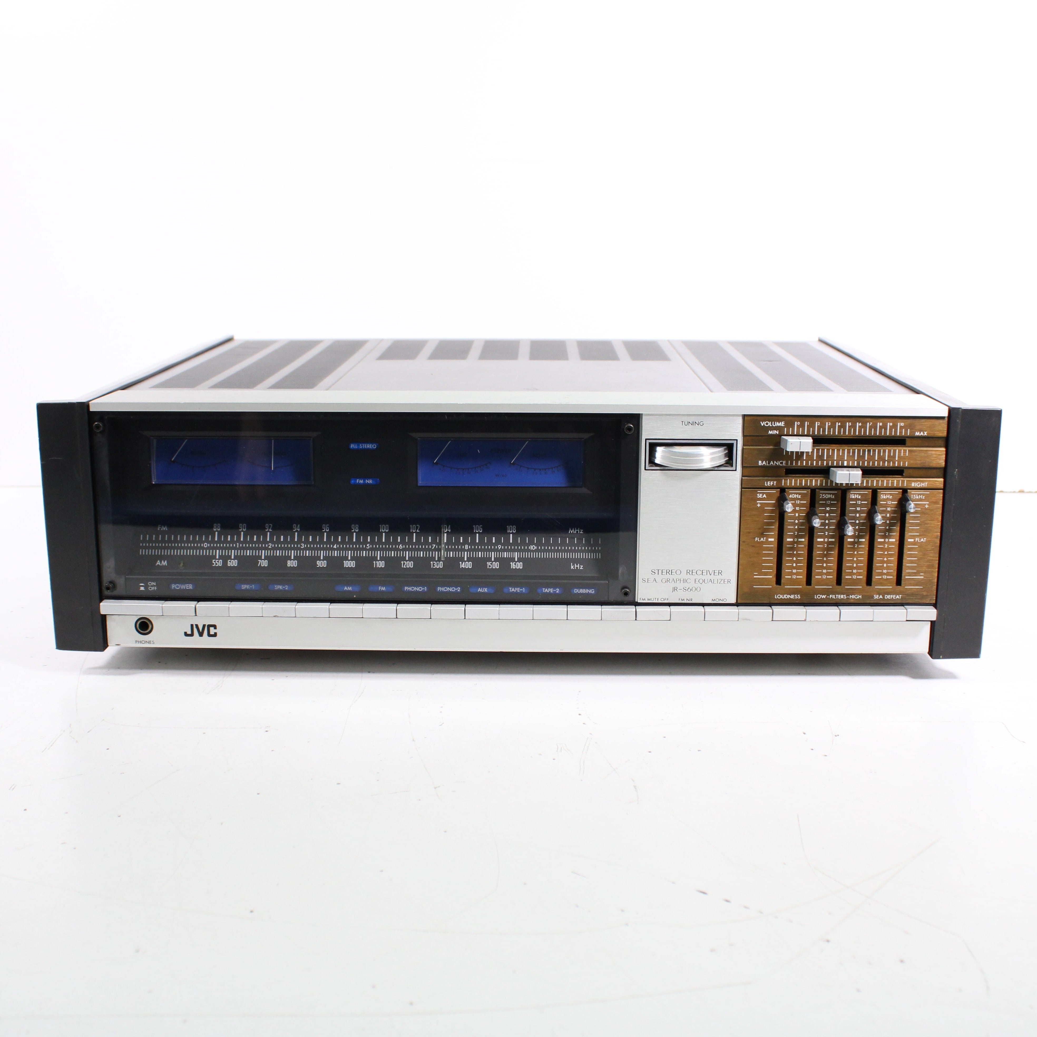 JVC JR-S600 Vintage Stereo Receiver with Built-In SEA Graphic Equalize