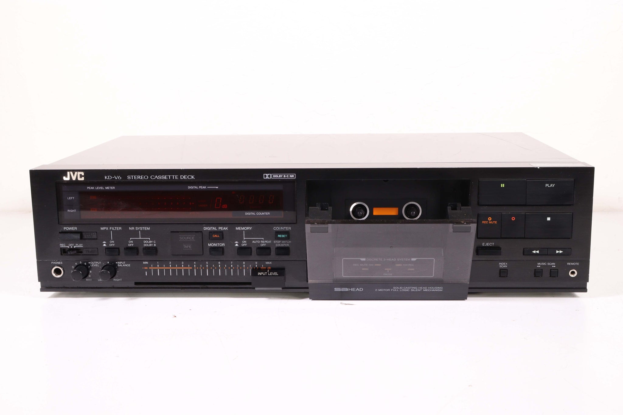 JVC KD-V6 Stereo Cassette Deck Player Recorder Discrete 3 Head System