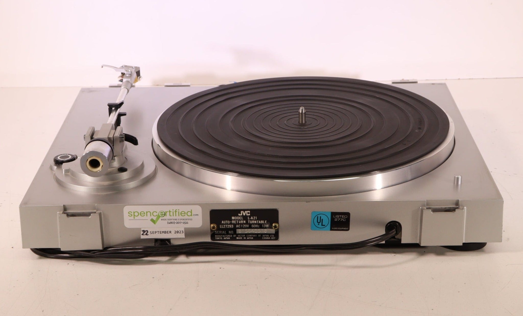 JVC L-A21 Auto-Return Turntable System