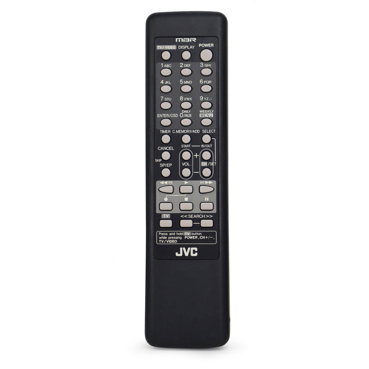 JVC PQ11533A MBR Remote Control for VCR HR-J400U and More — SpenCertified