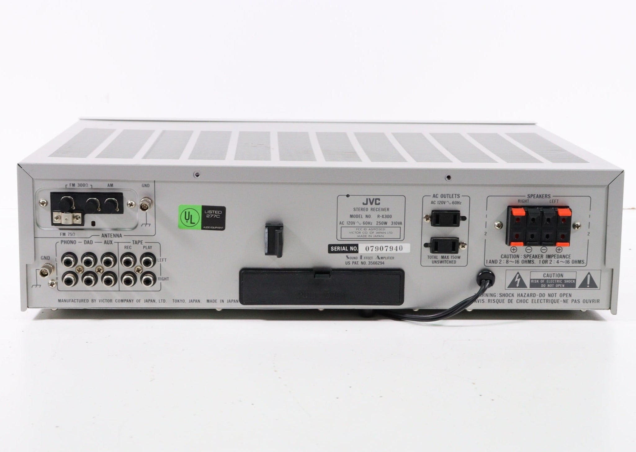 JVC R-X300 Digital Synthesizer AM FM Stereo Receiver with Quartz Lock ...