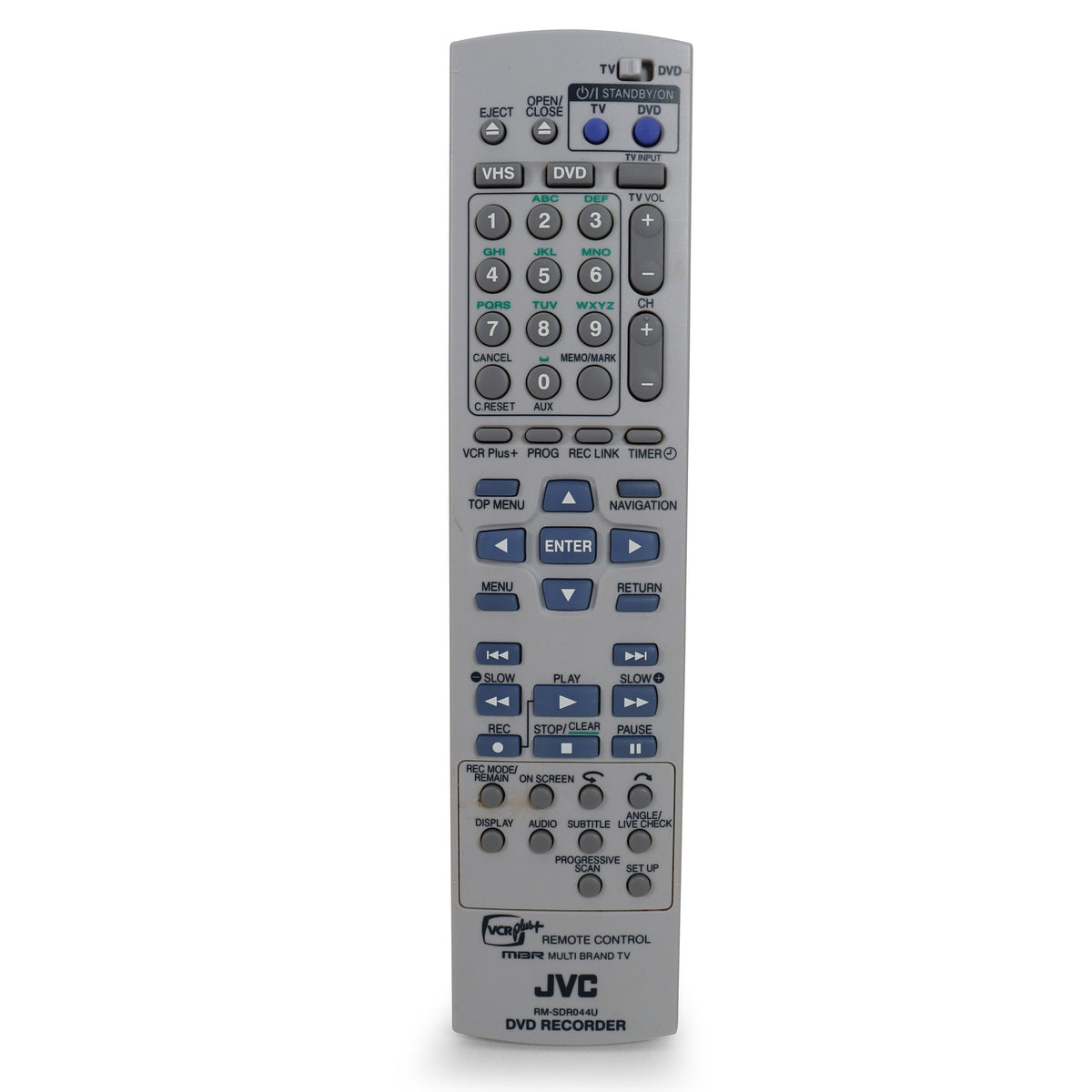 JVC RM-SDR044U Remote Control for DVD VCR Combo Recorder DR-MV5S ...