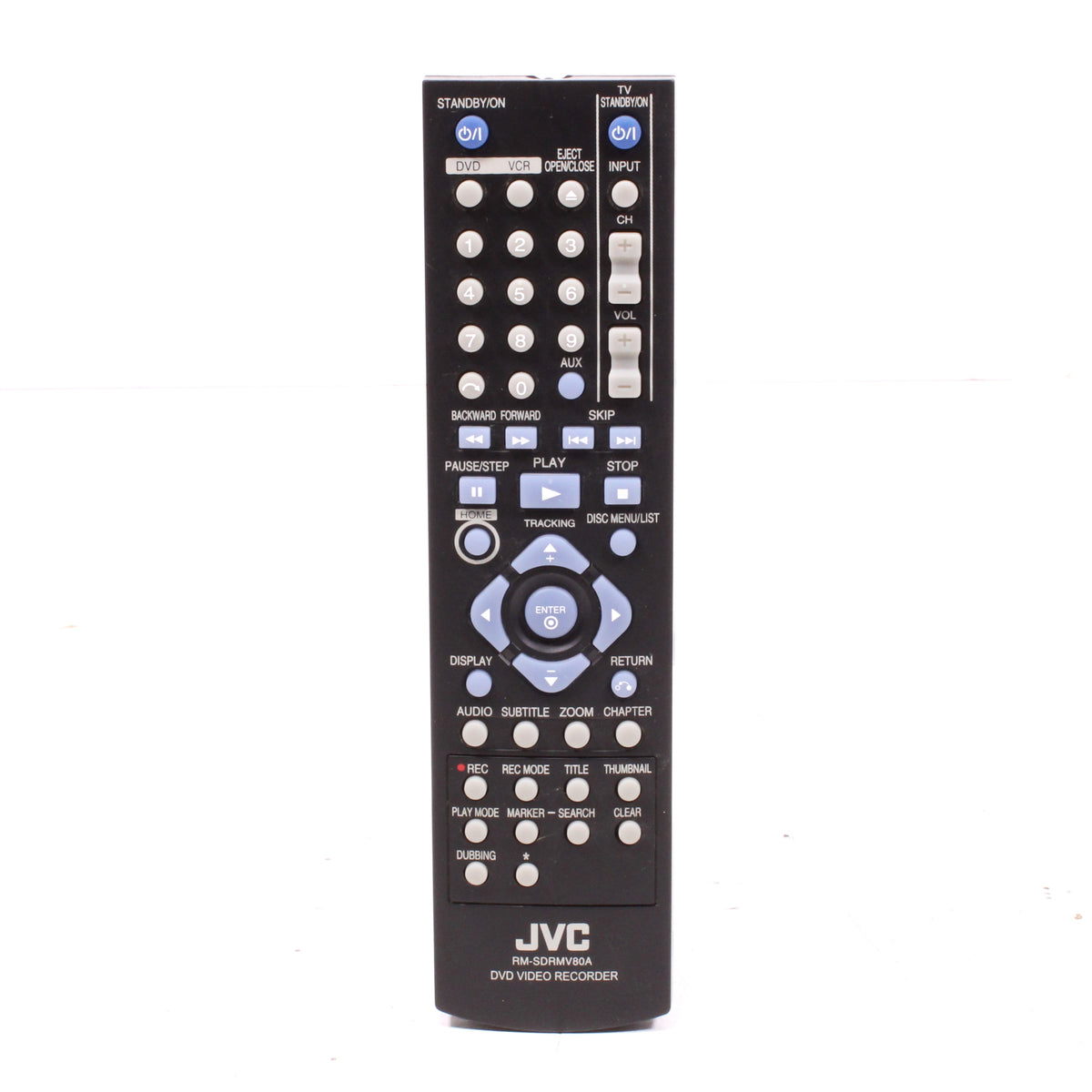 JVC RM-SDRMV80A Remote Control for DVD/VCR Recorder DR-MV80B ...