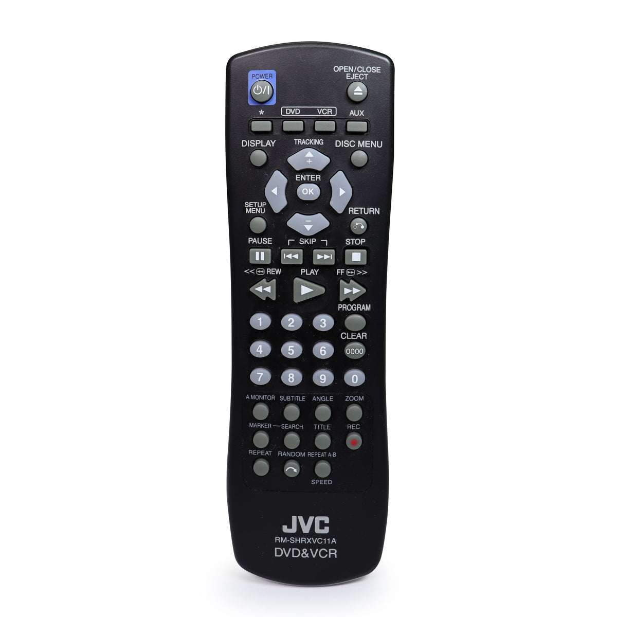 JVC RM-SHRXVC11A Remote Control for DVD VHS Combo Player HR-XVC11B and ...