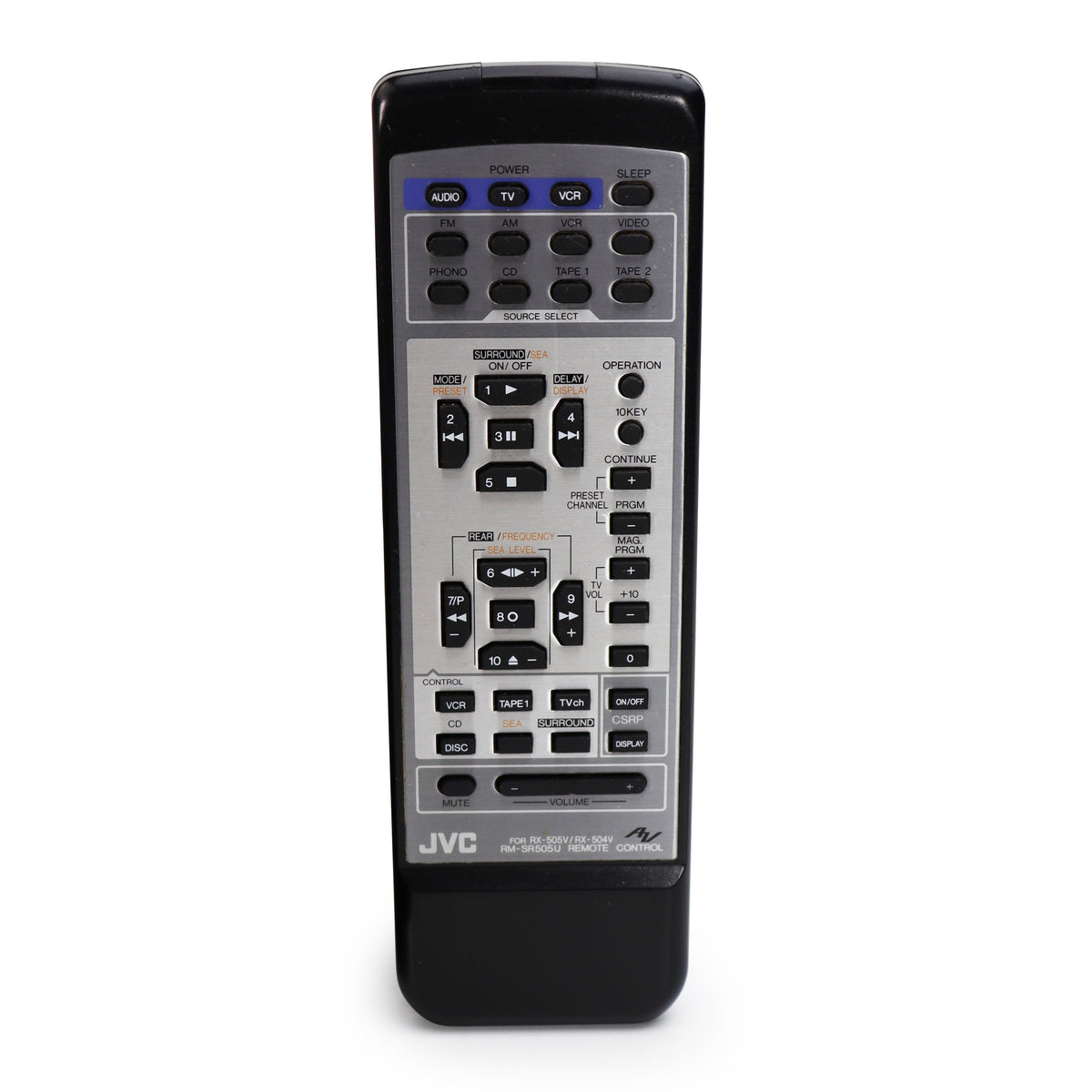 JVC RM-SR505U Remote Control for Receiver RX-505V RX-504V — SpenCertified