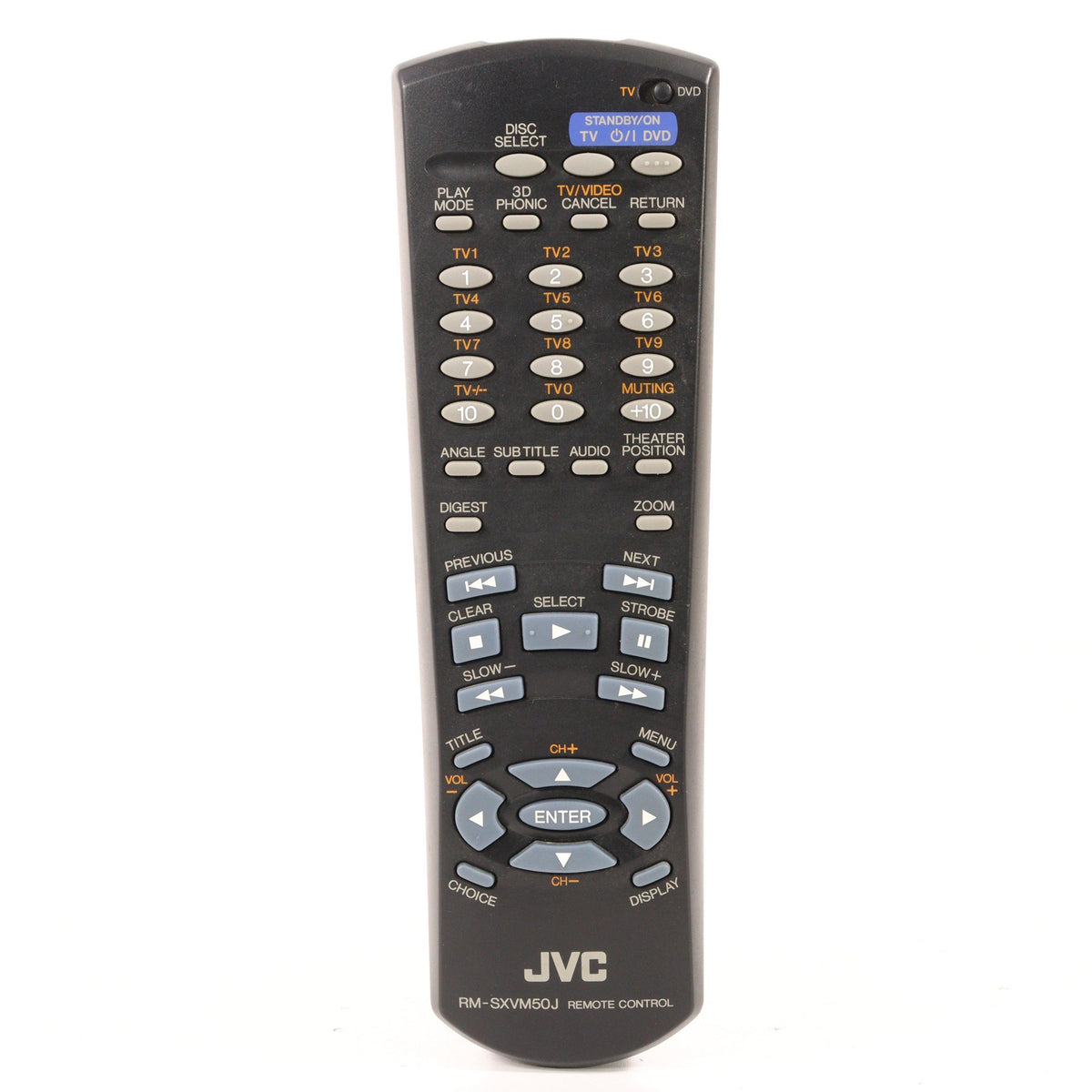 JVC RM-SXVM50J Remote Control for DVD Player XV-M50BK — SpenCertified