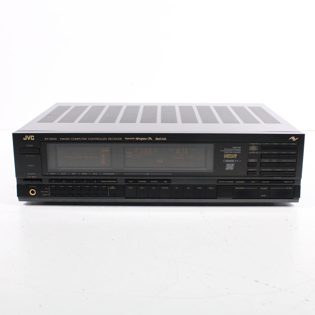 JVC RX-550V FM AM Computer Controlled Receiver with Phono (NO REMOTE)