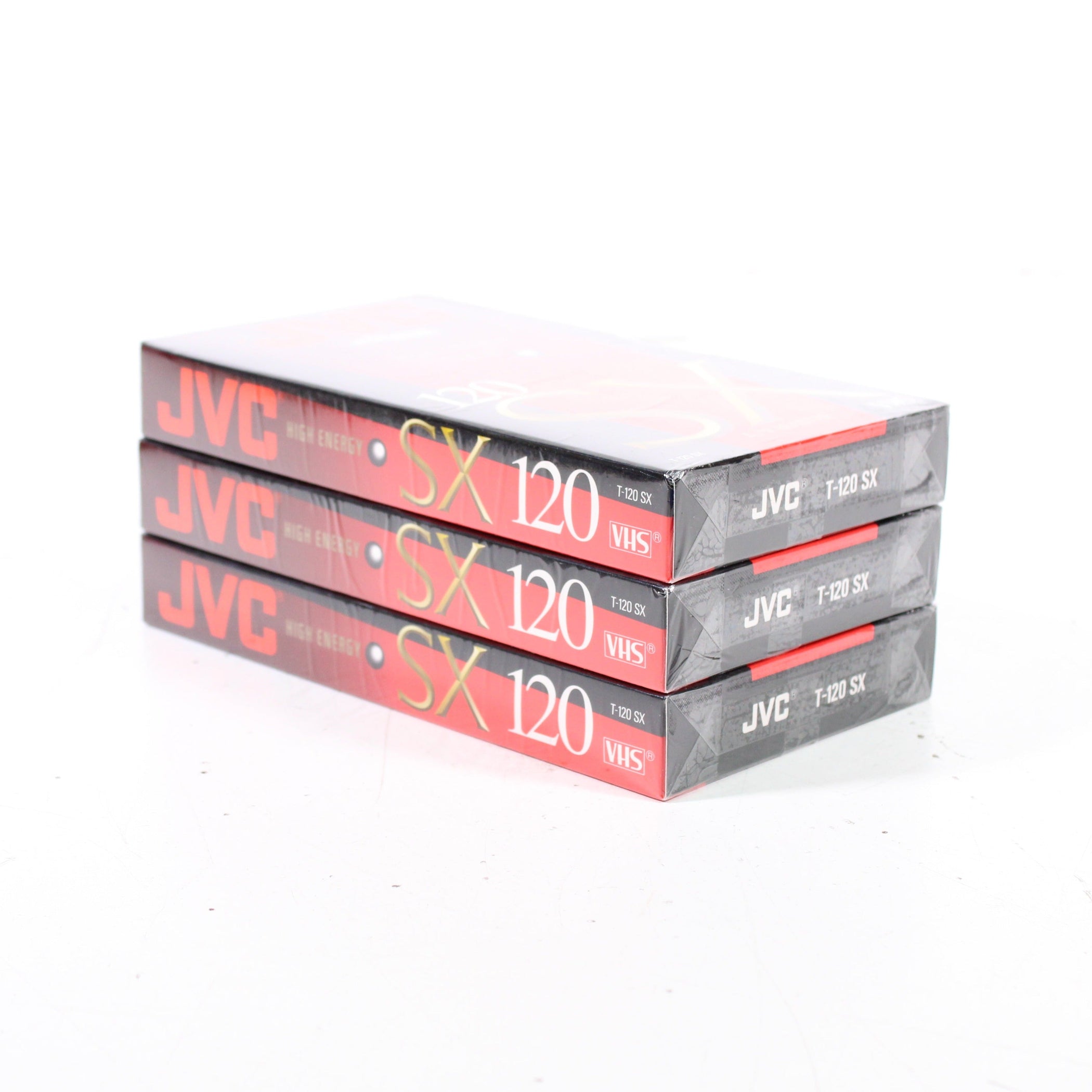 JVC SX120 High Performance Blank VHS Tape Bundle (Set of 3) — SpenCertified