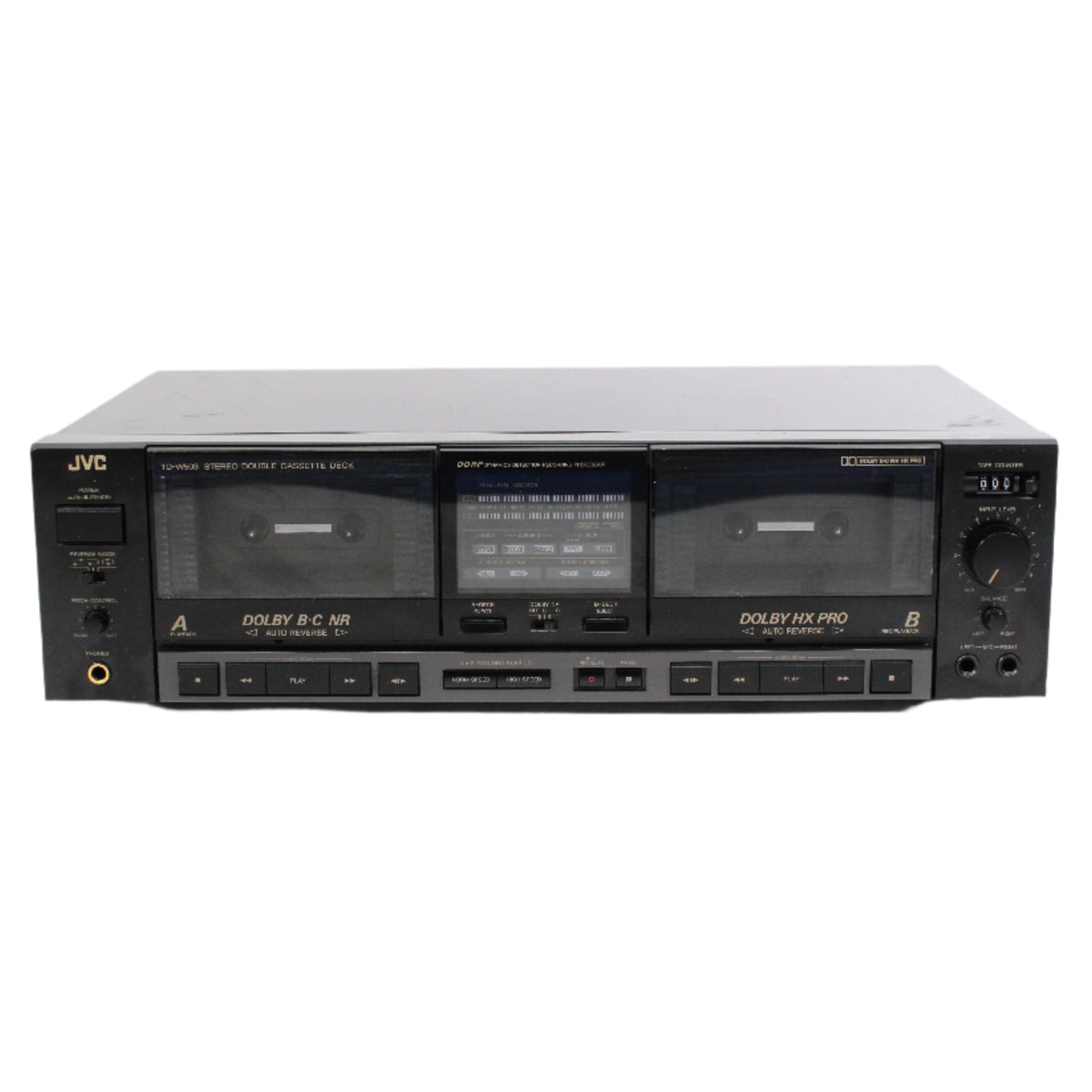 JVC TD-W503 Stereo Double Cassette Deck HX Pro — SpenCertified