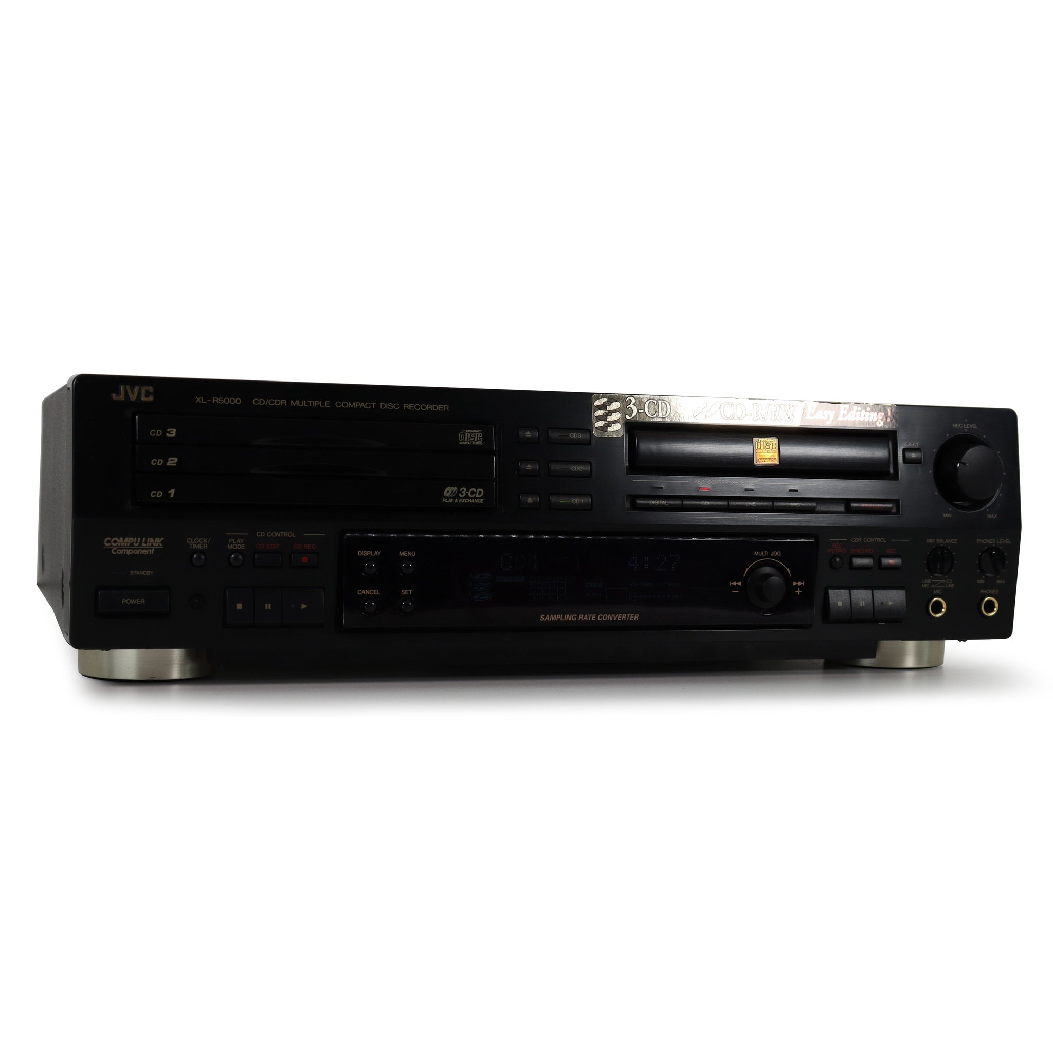 JVC XL-R5000 Multiple CD Recorder Player Dual Tray Recording System w/