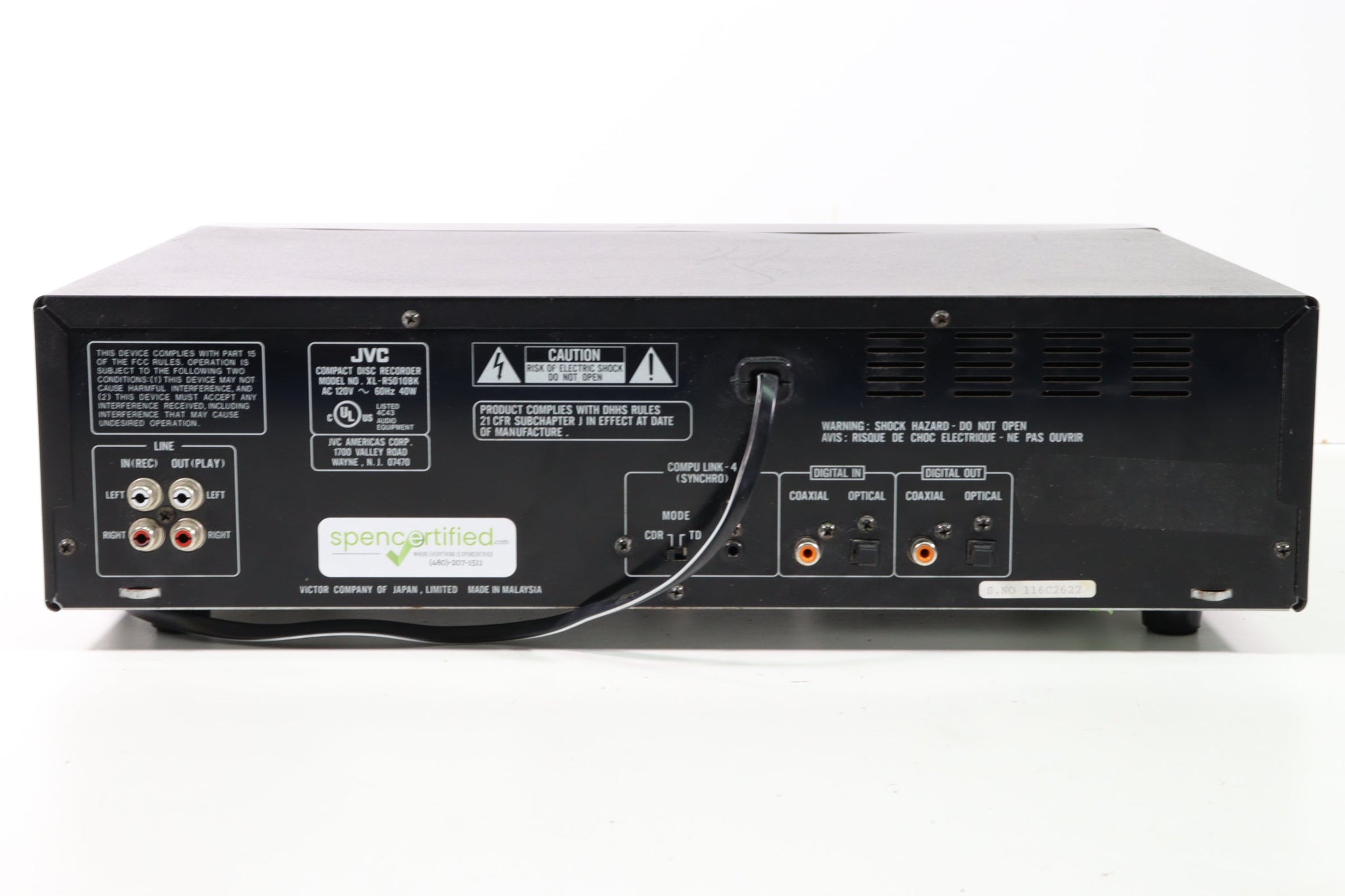 JVC XL-R5010 3 Disc CDR Multiple Compact Disc Recorder Made in Japan