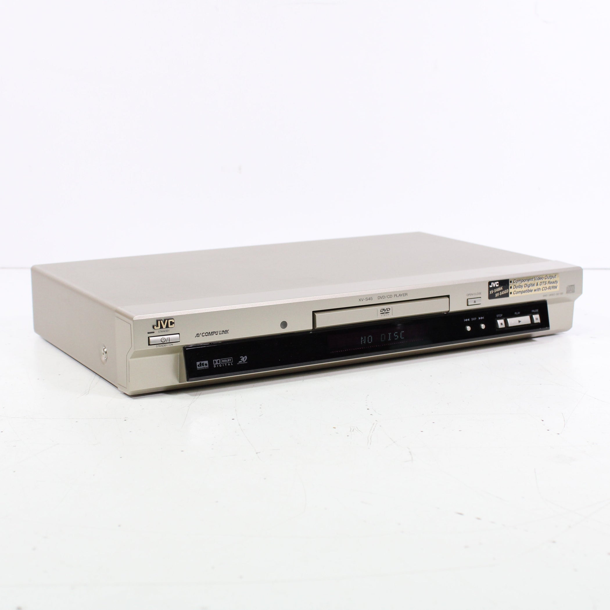 JVC XV-S45 Single Disc DVD CD Player — SpenCertified