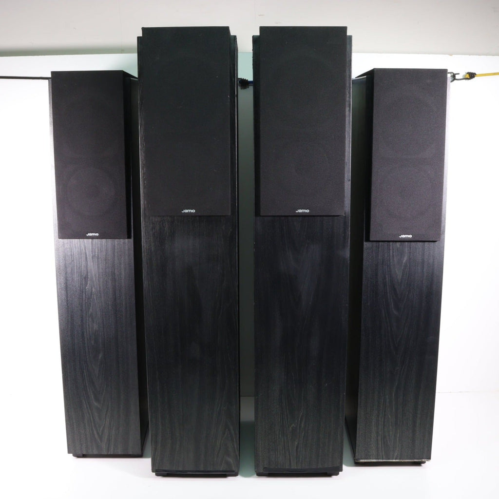 Jamo Four Speaker Floorstanding Tower Set Black (Tower Pair E770 and T
