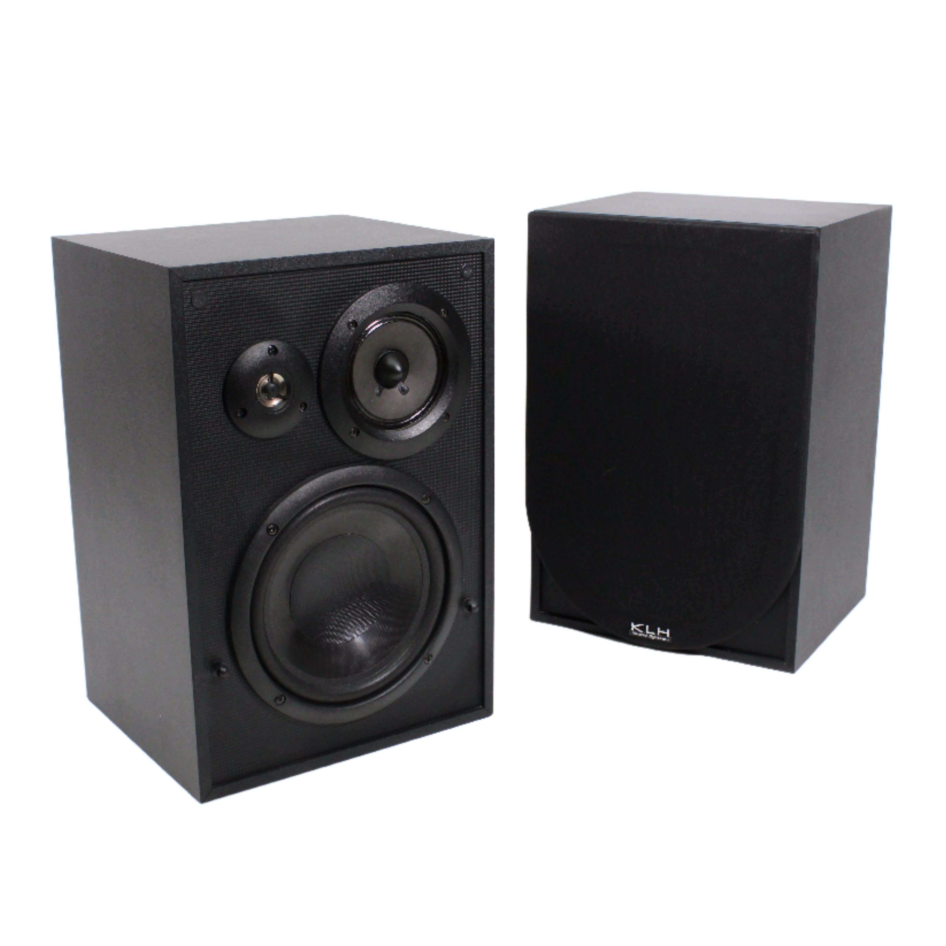 KLH L853B 3-Way 125W Large Bookshelf Speaker Pair