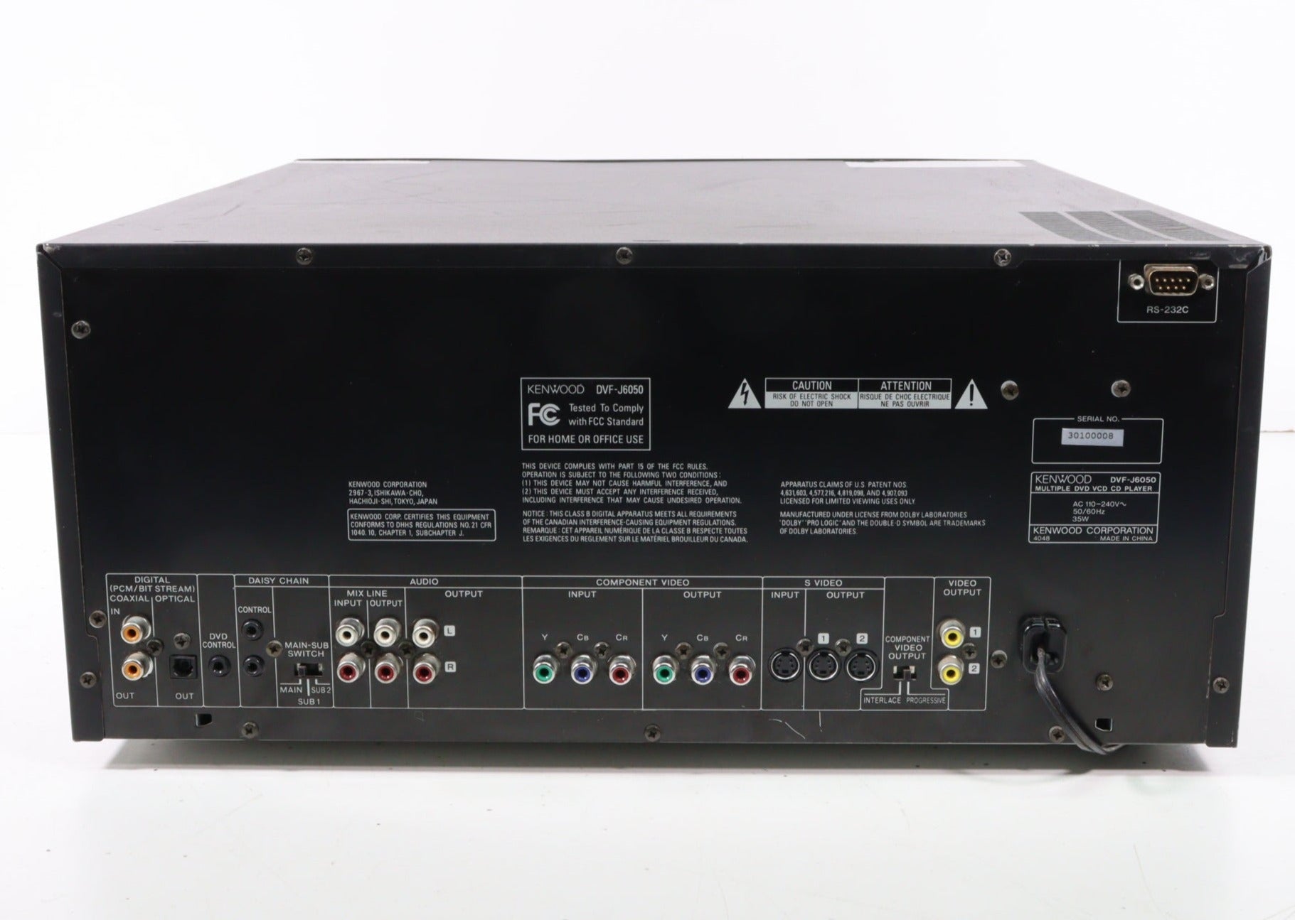 Kenwood DVF-J6050 400+3 DVD VCD CD Player Mega Disc Changer — SpenCertified