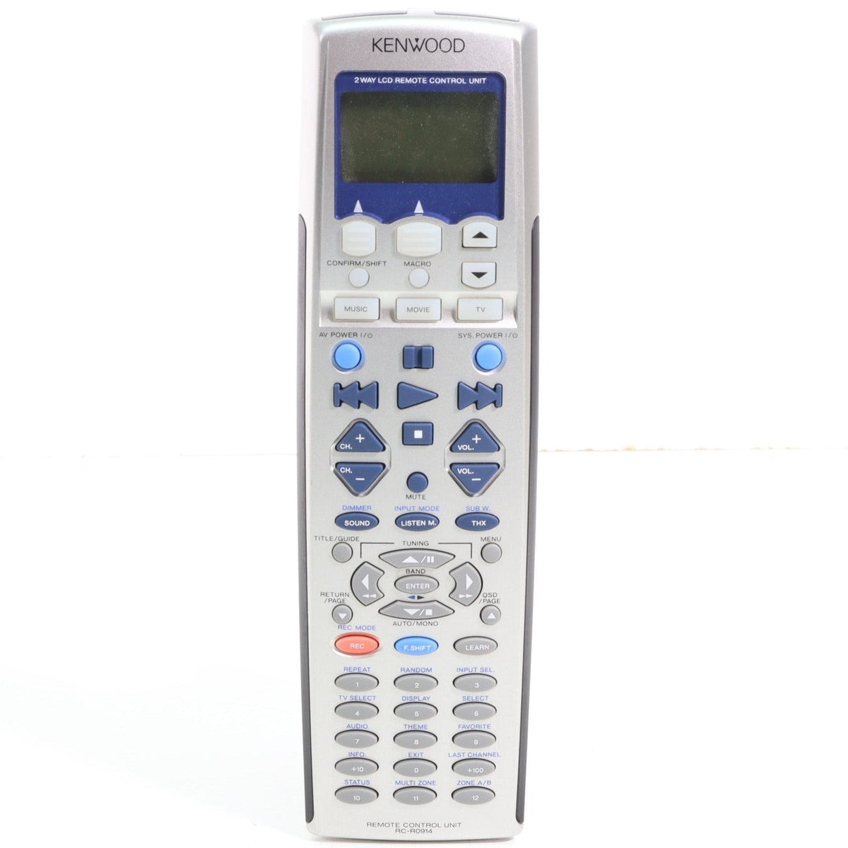 Kenwood RC-R0914 Remote Control for Digital AV Receiver KRF-X7775D ...