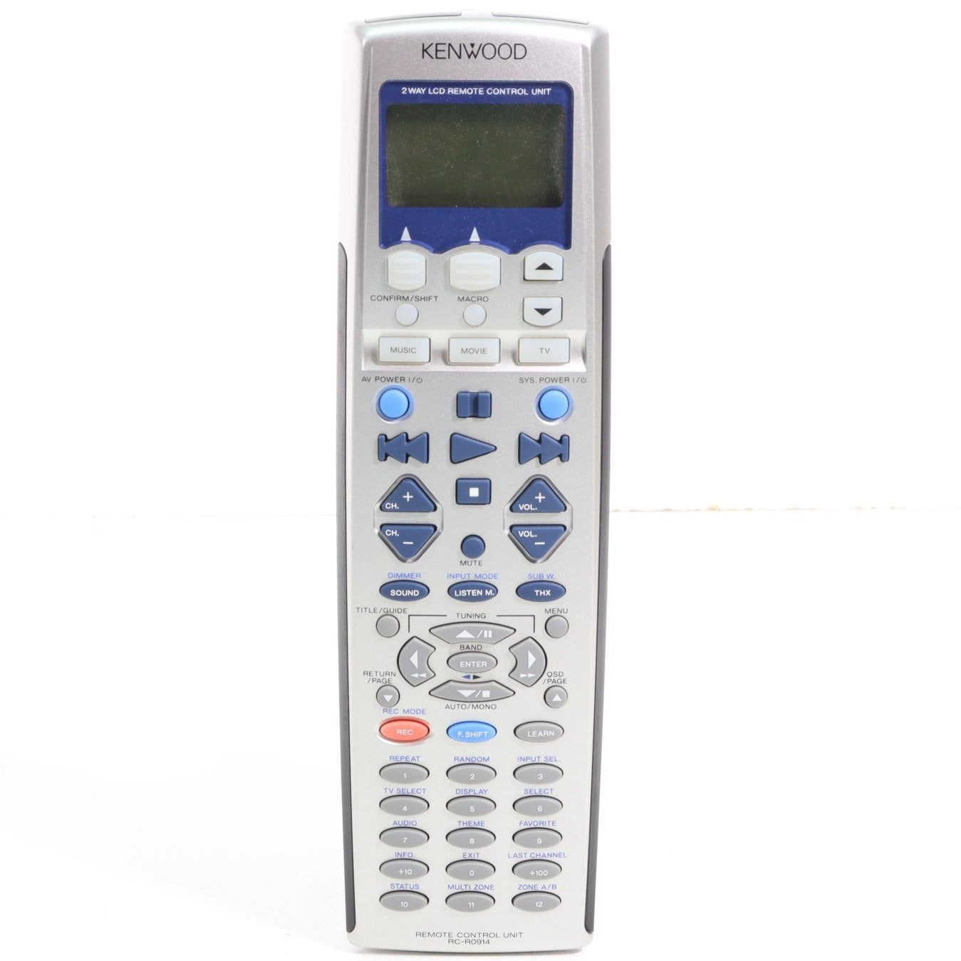 Kenwood RC-R0914 Remote Control for Digital AV Receiver KRF-X7775D