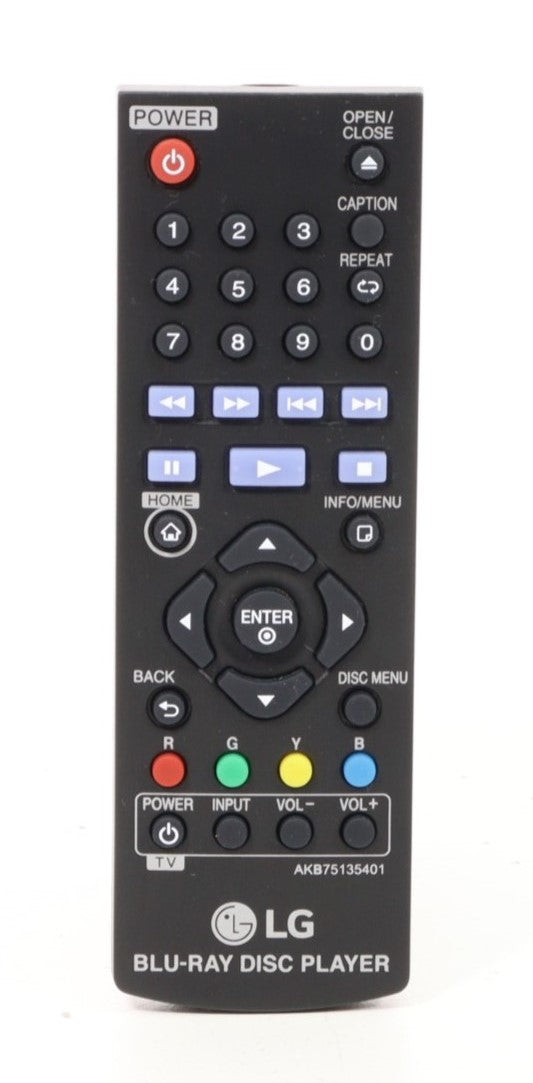 LG AKB75135401 Remote Control for Blu-ray Player BD640 and More ...