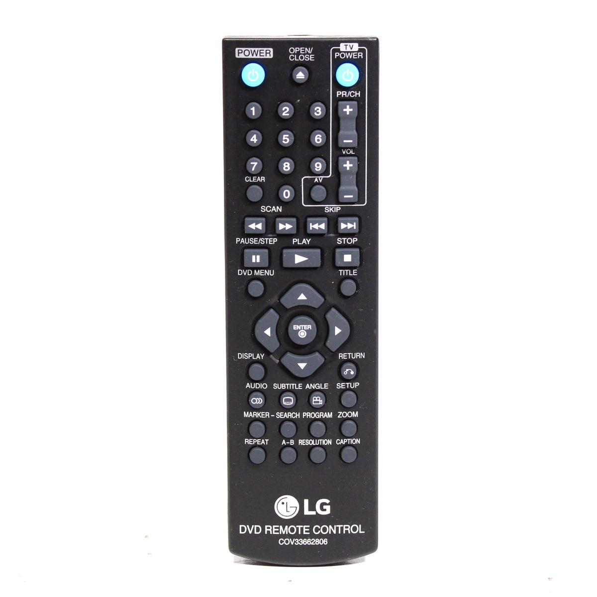 LG COV33662806 Remote Control for DVD Player — SpenCertified