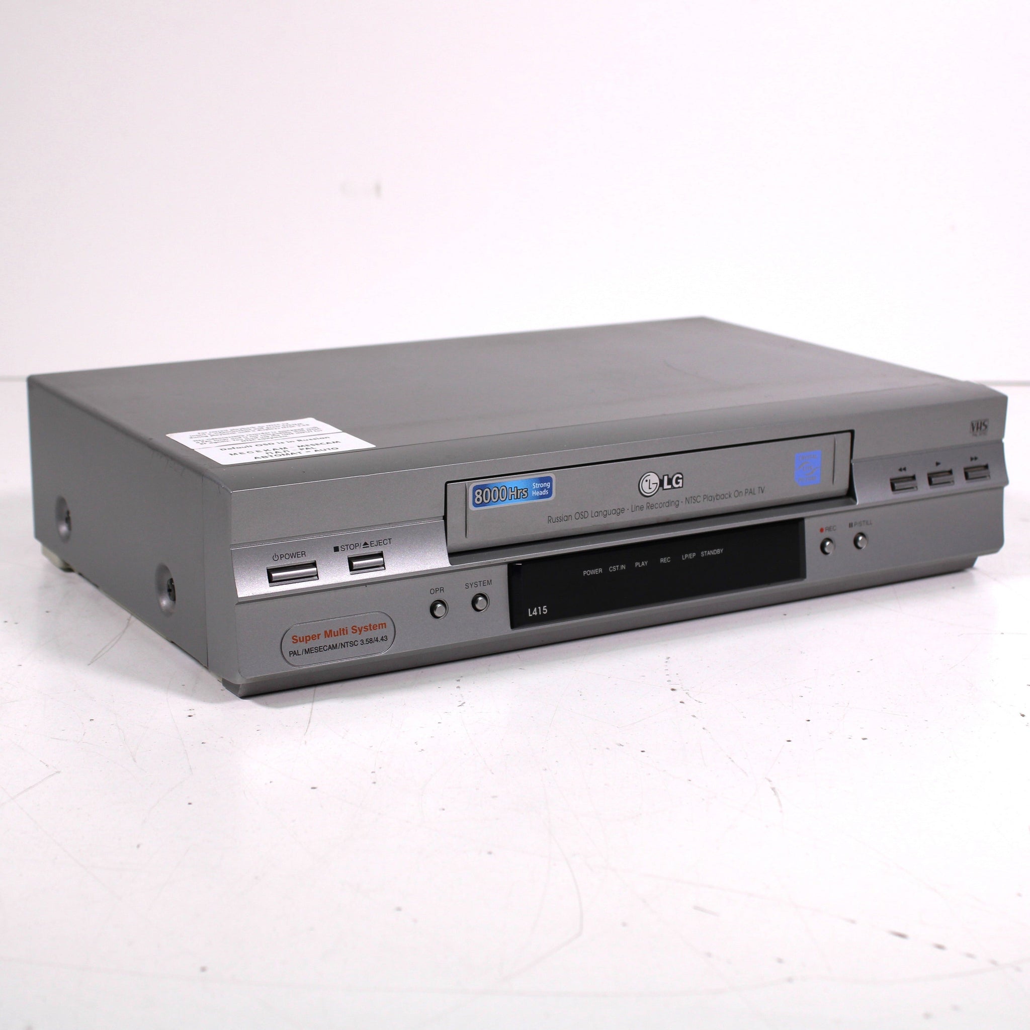 LG L415 Multi-System VCR Video Cassette Recorder with NTSC Playback on