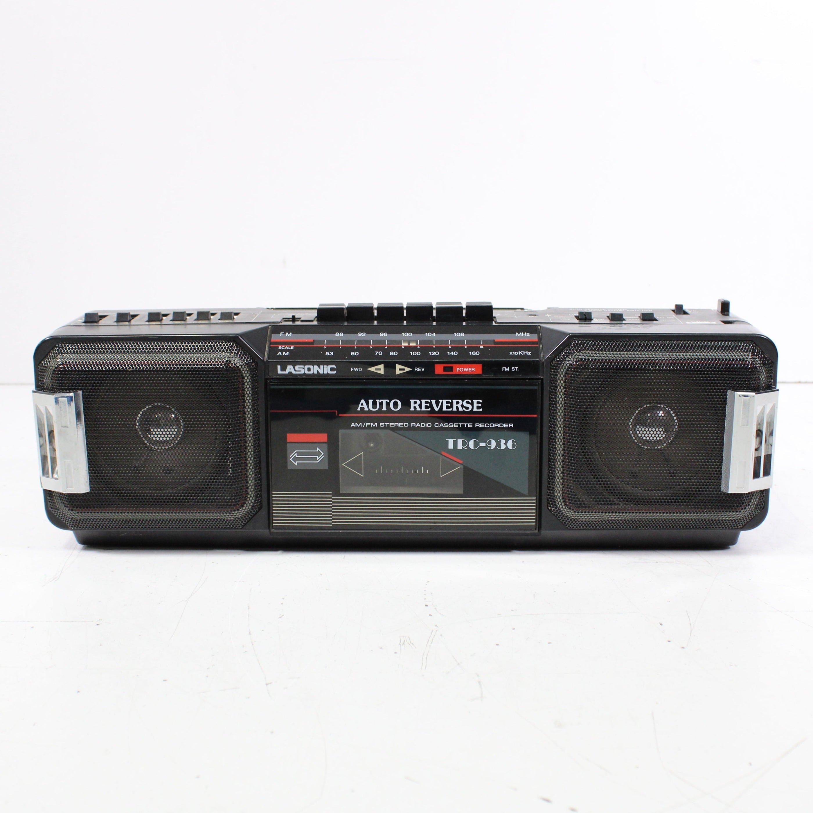 Lasonic TRC-936 Portable AM FM Stereo Radio Cassette Recorder Boombox ...