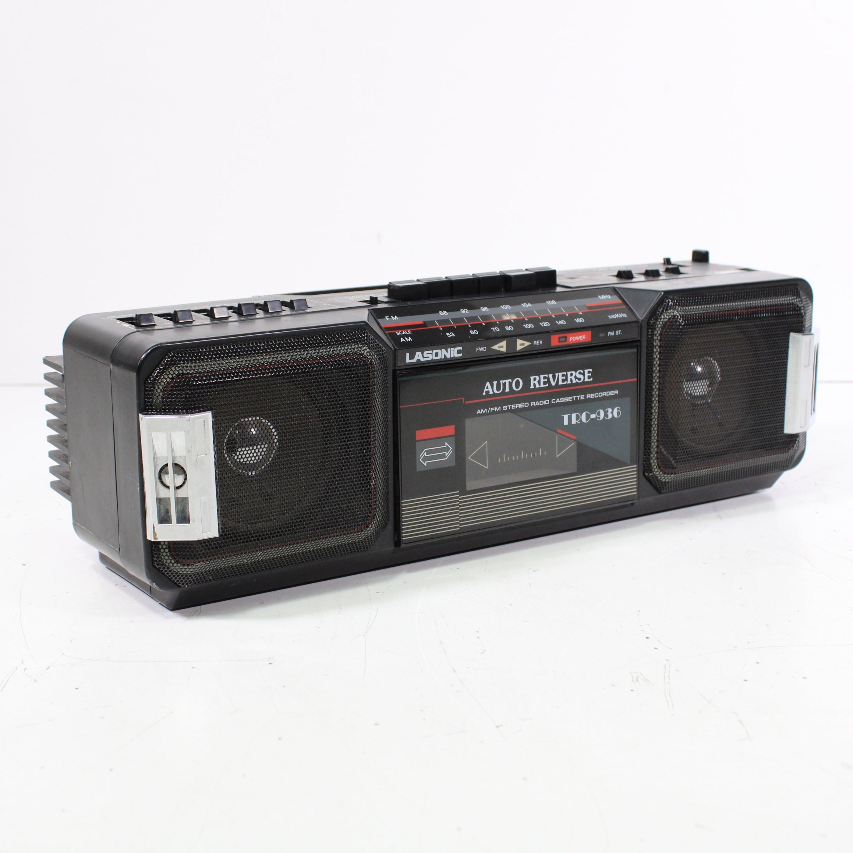 Lasonic TRC-936 Portable AM FM Stereo Radio Cassette Recorder Boombox ...