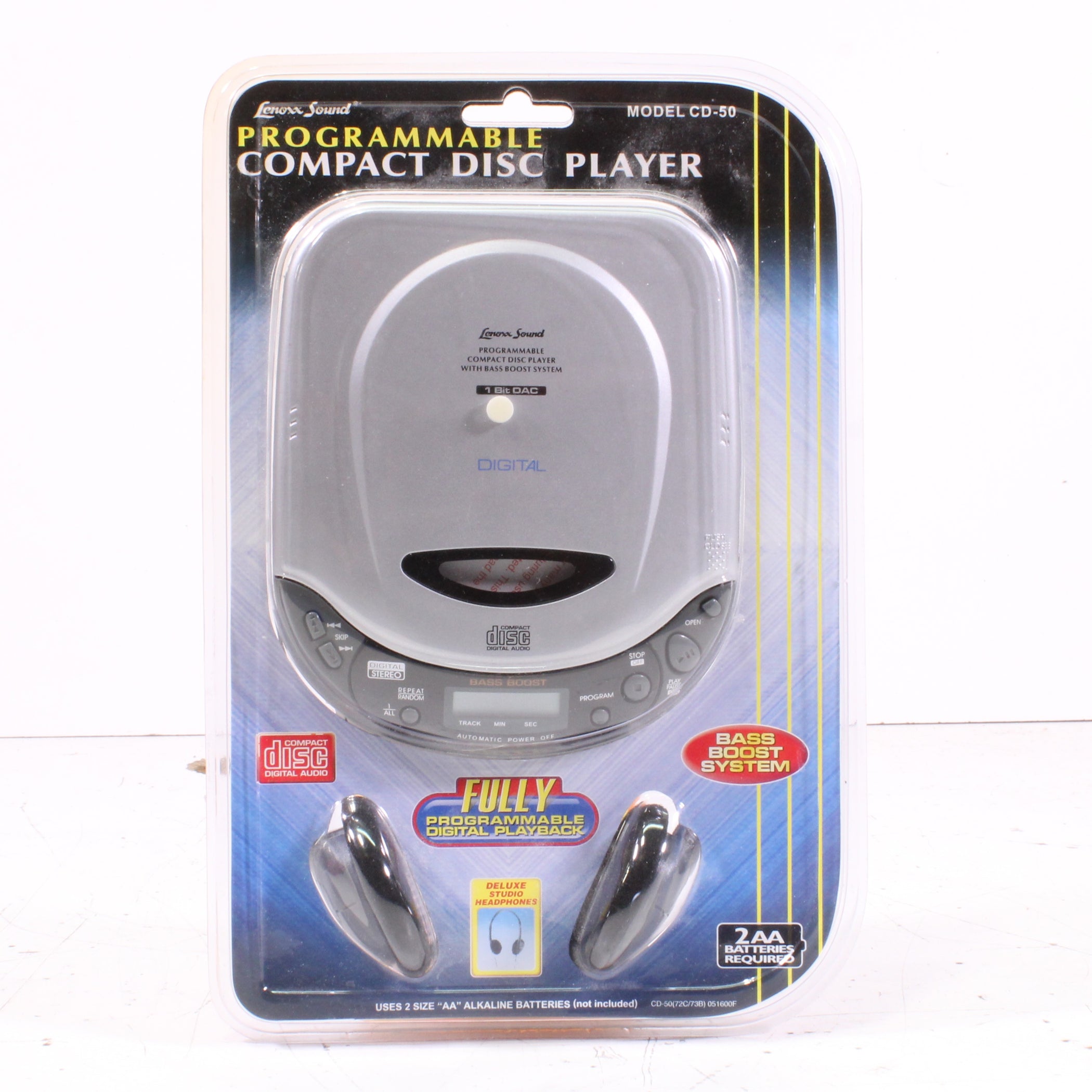 Lennox Sound CD-50 Programmable Portable Compact CD Player (Sealed in ...