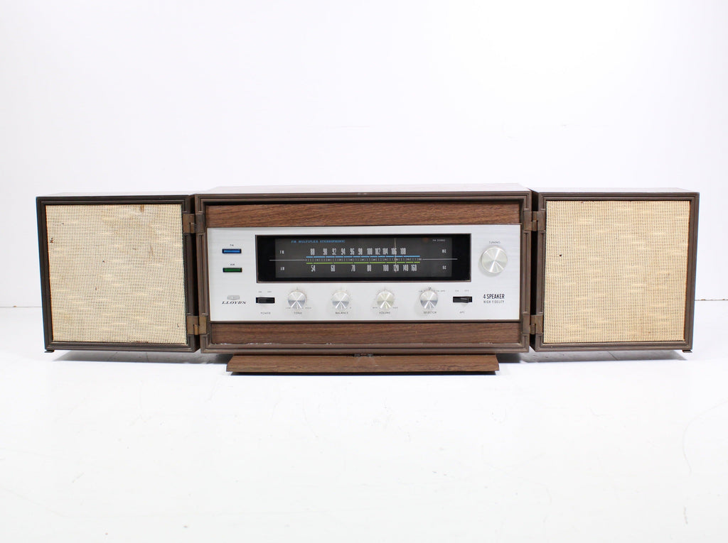 Lloyd's 6M30G Vintage AM/FM Tube Radio Receiver with Attached Folding