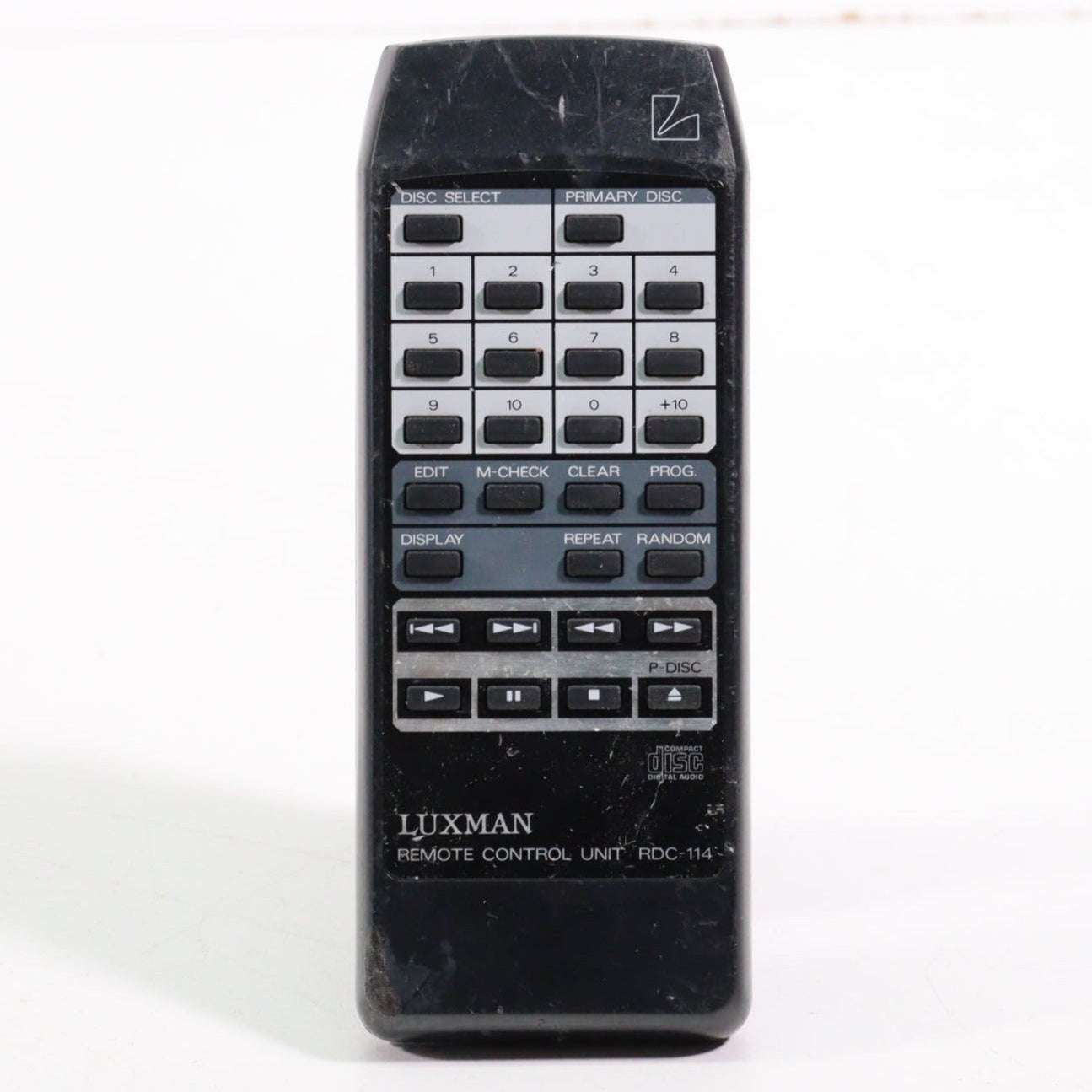 Luxman RDC-114 Remote Control for Multi-Disc CD Player — SpenCertified