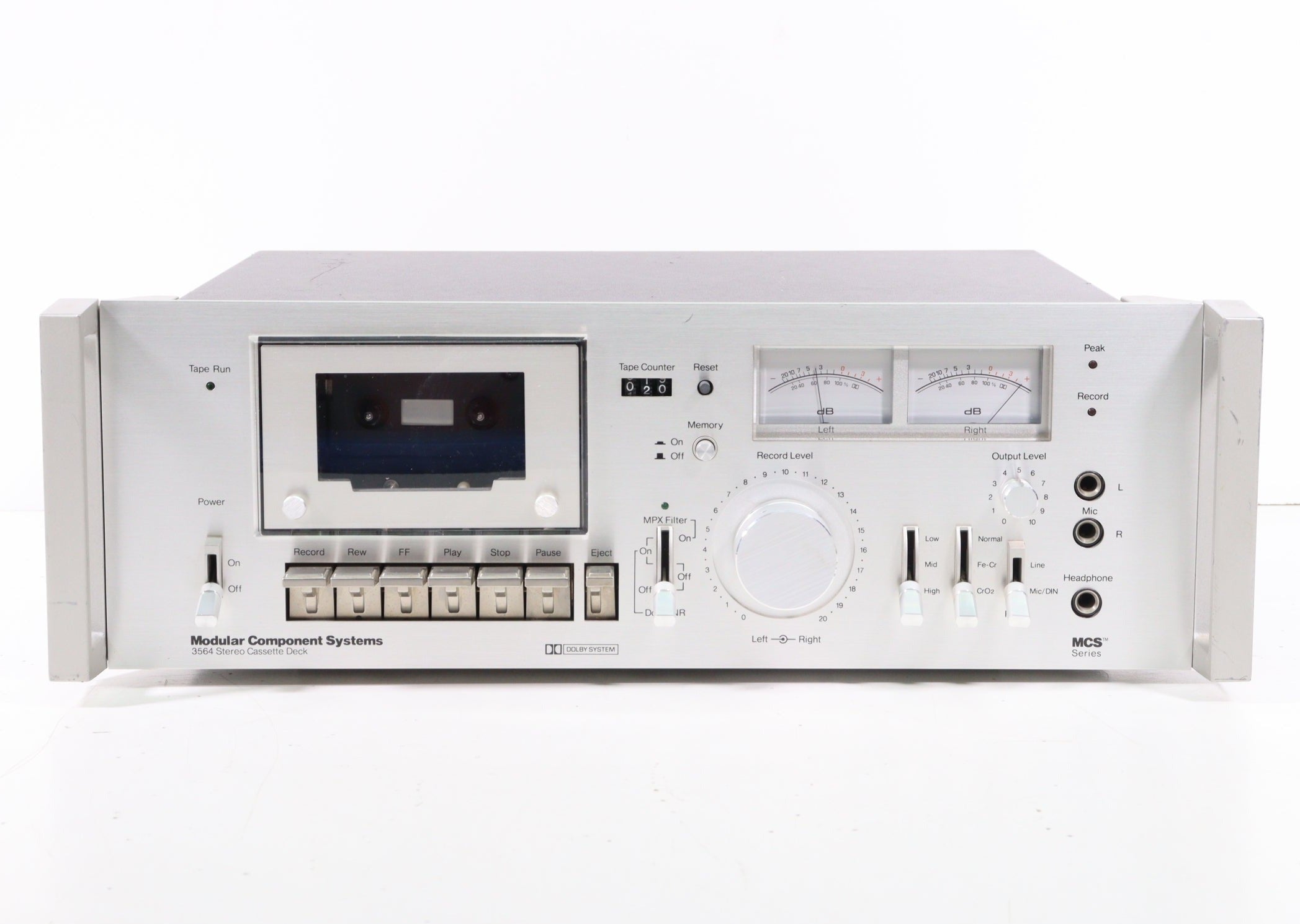 MCS Modular Component Systems 3564 Stereo Cassette Deck (HAS ISSUES)