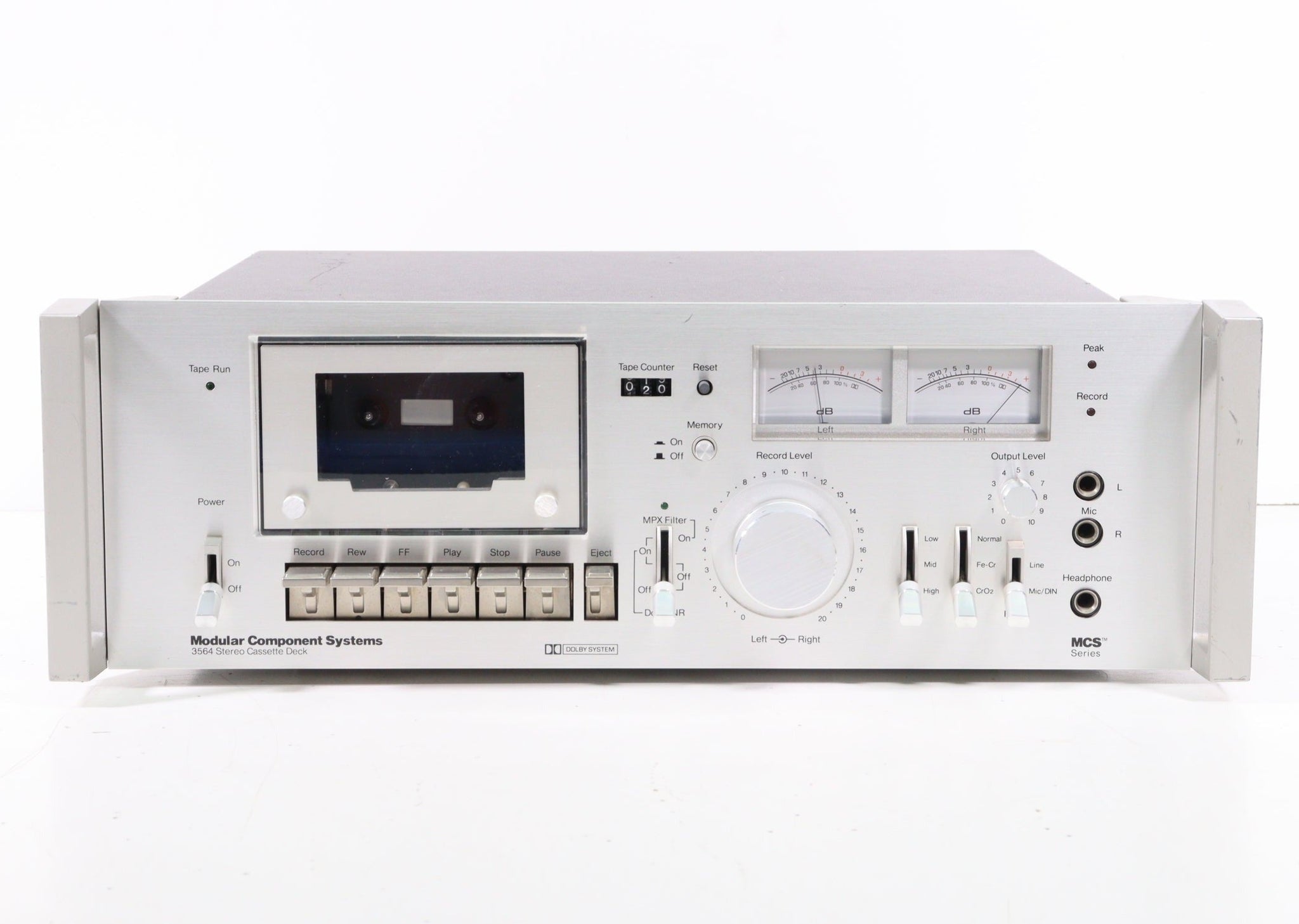 MCS Modular Component Systems 3564 Stereo Cassette Deck (HAS ISSUES)