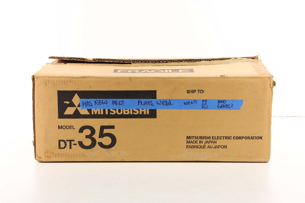 MITSUBISHI DT-35 Stereo Cassette Deck (No Fast Forward/Rewind)