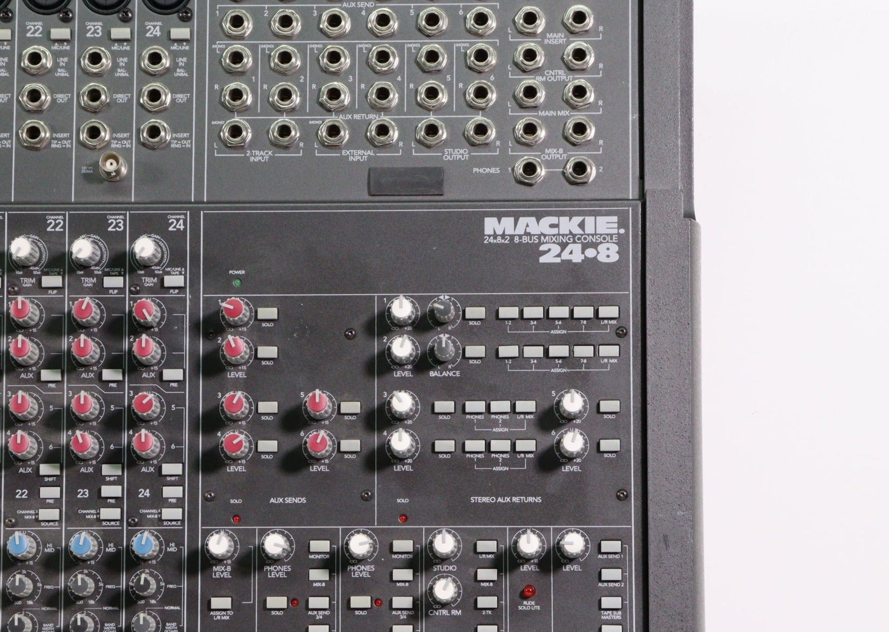 Mackie 220W Power Supply and 24x8x2 8-Bus Mixing Console Bundle ...