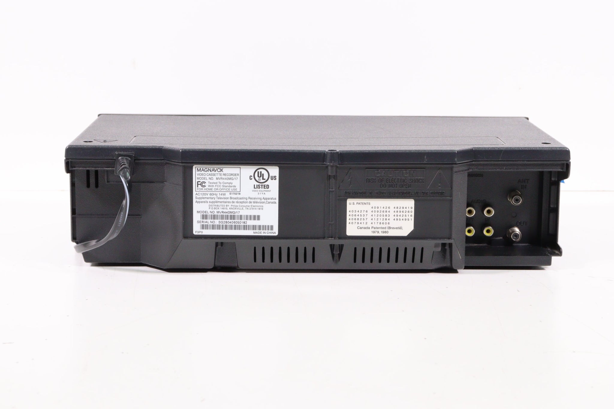 Magnavox MVR440 VCR Video Cassette Recorder