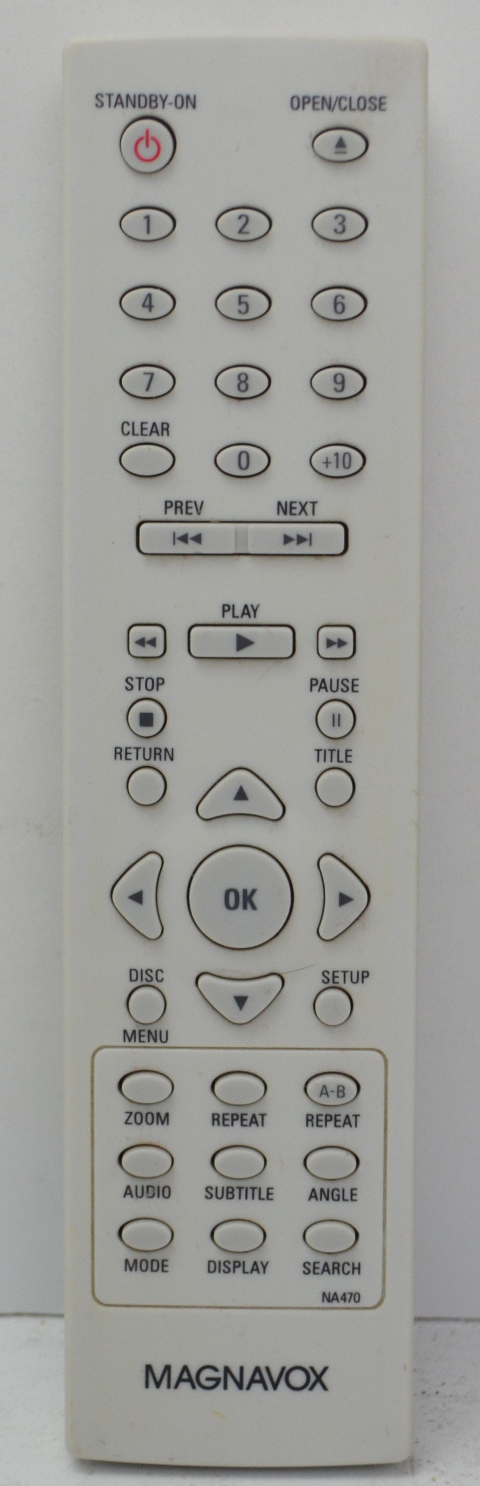 Magnavox NA470 Remote Control for DVD Player MWD7006 and More ...