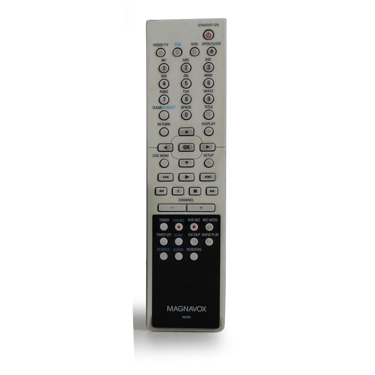 Magnavox NB550 Remote Control for DVD Recorder VCR Combo MWR20V6 ...