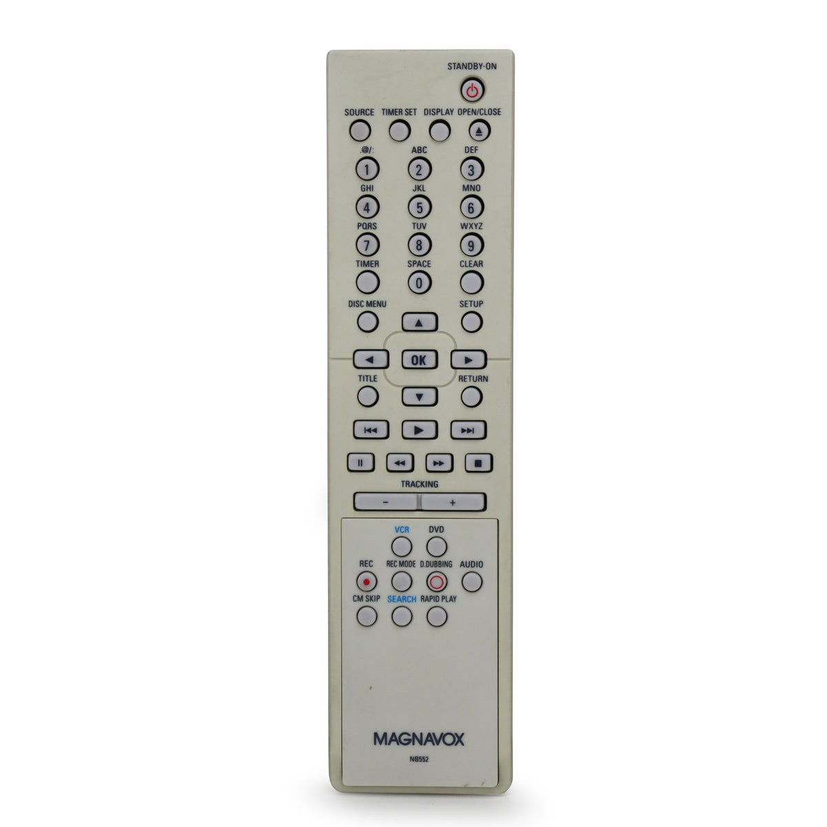 Magnavox NB552 Remote Control for DVD Recorder VCR Combo ZV420MW8 ...