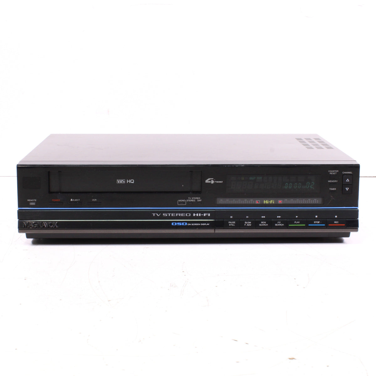 Magnavox VR9664AT01 4-Head Hi-Fi Stereo VCR VHS Player Made in Japan ...