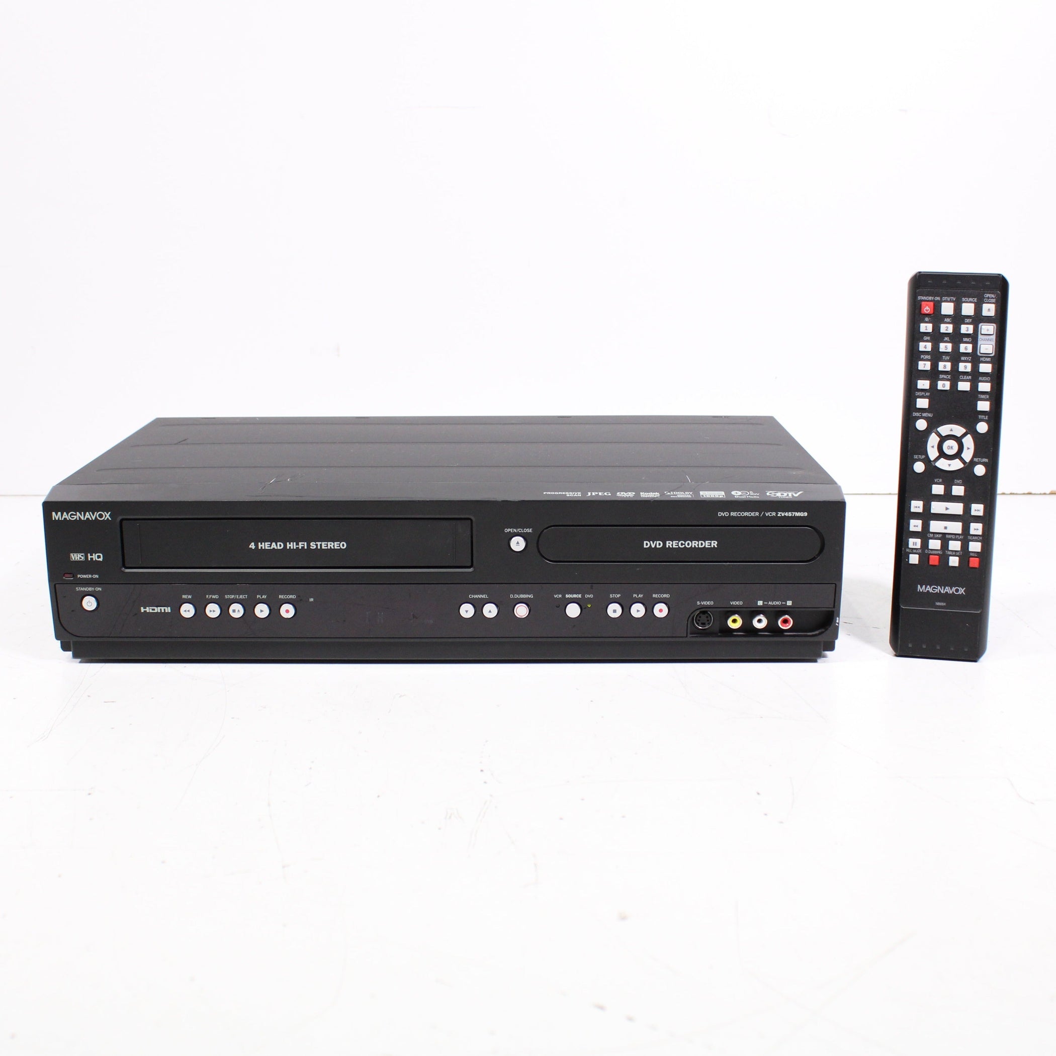 Magnavox ZV457MG9 VCR DVD Combo Recorder VHS to DVD Converter (2010 ...
